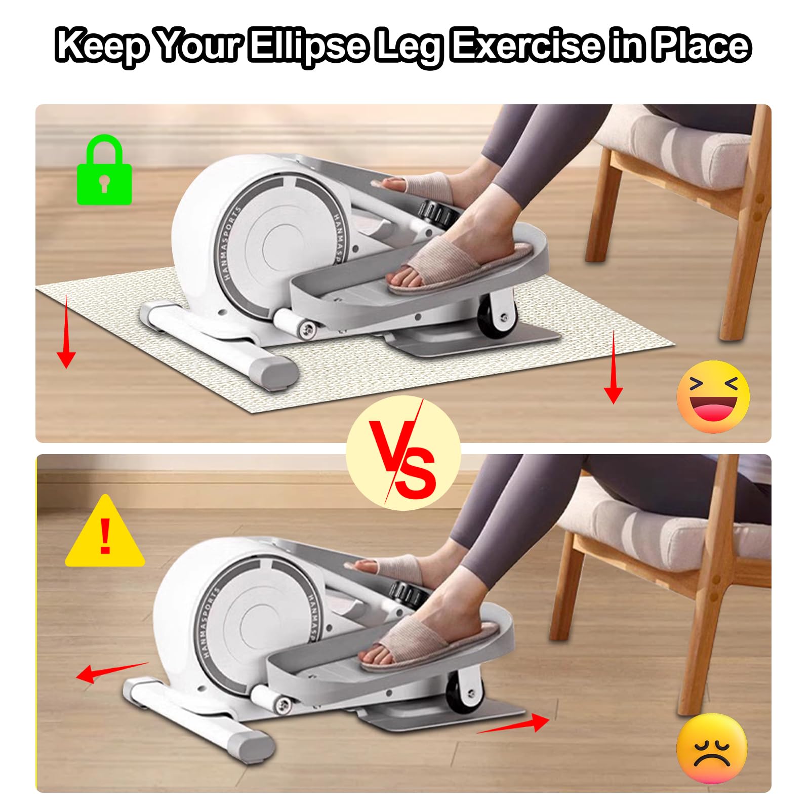 Anti-slip Workout Mat Under Desk Elliptical Mat - Anti-Slip Floor ...