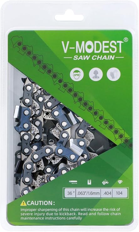 Amazon.com: 36 inch Professional Chainsaw Chain 104DL 063" Gauge .404 ...