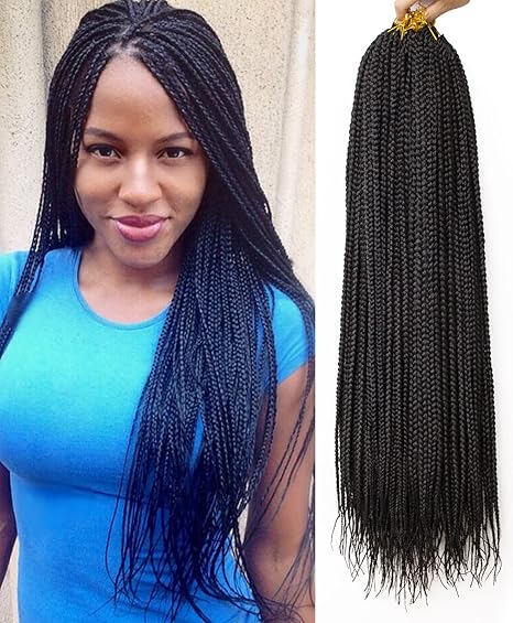 Amazon.com : 6 Packs Box Braids Crochet Hair Crochet Box Braids Pre ...