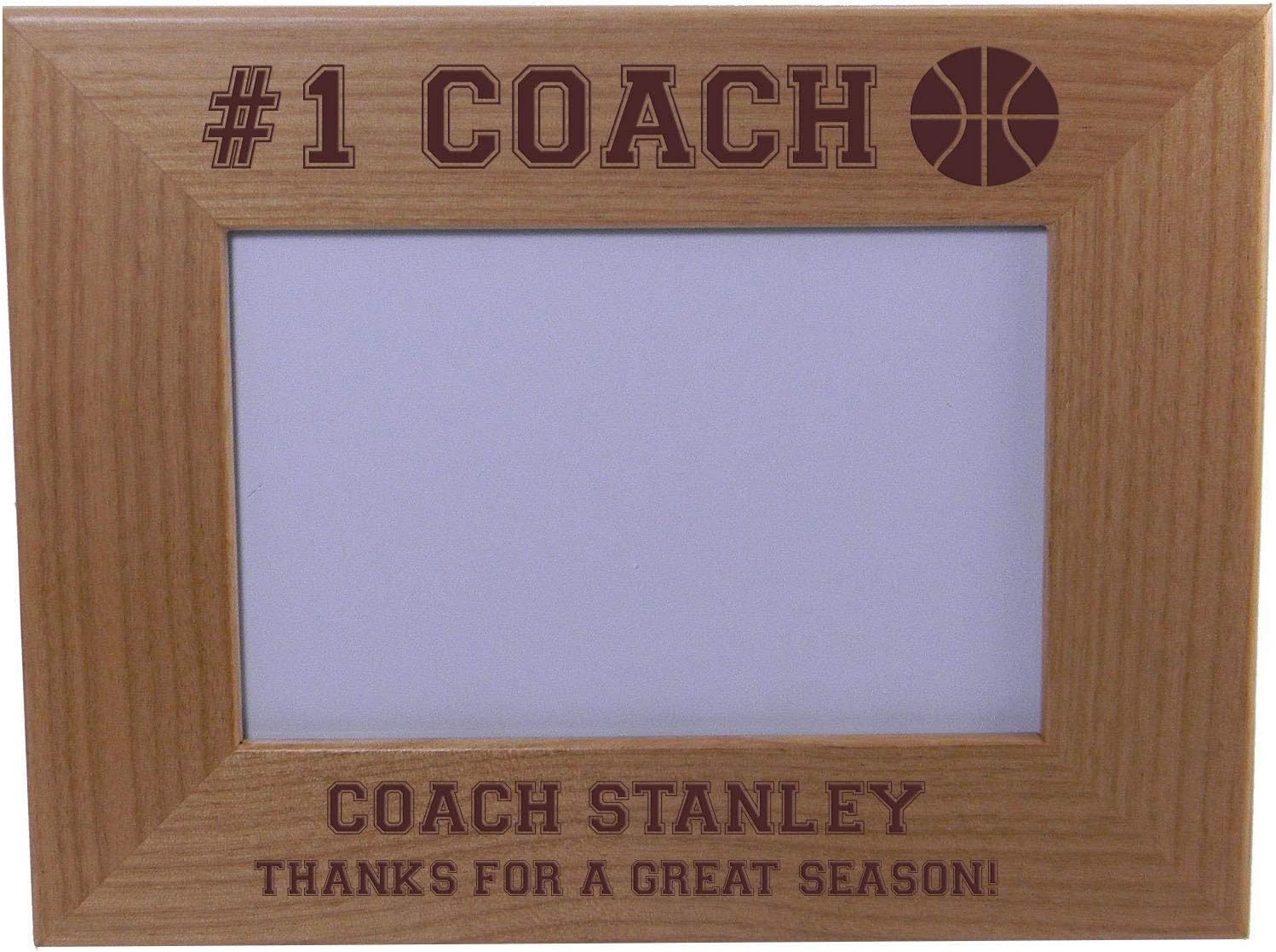 Amazon.com: Personalized #1 Coach Basketball Team Custom Engraved Alder ...
