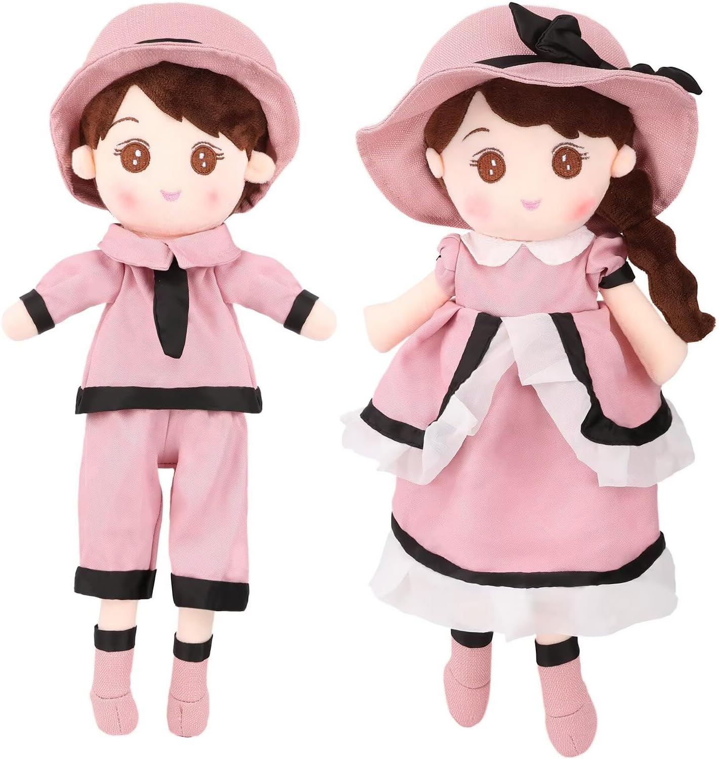 Amazon.com: FPYWO 2 Pack Soft Baby Doll Toys, 17.7 Inch Huggable Baby ...