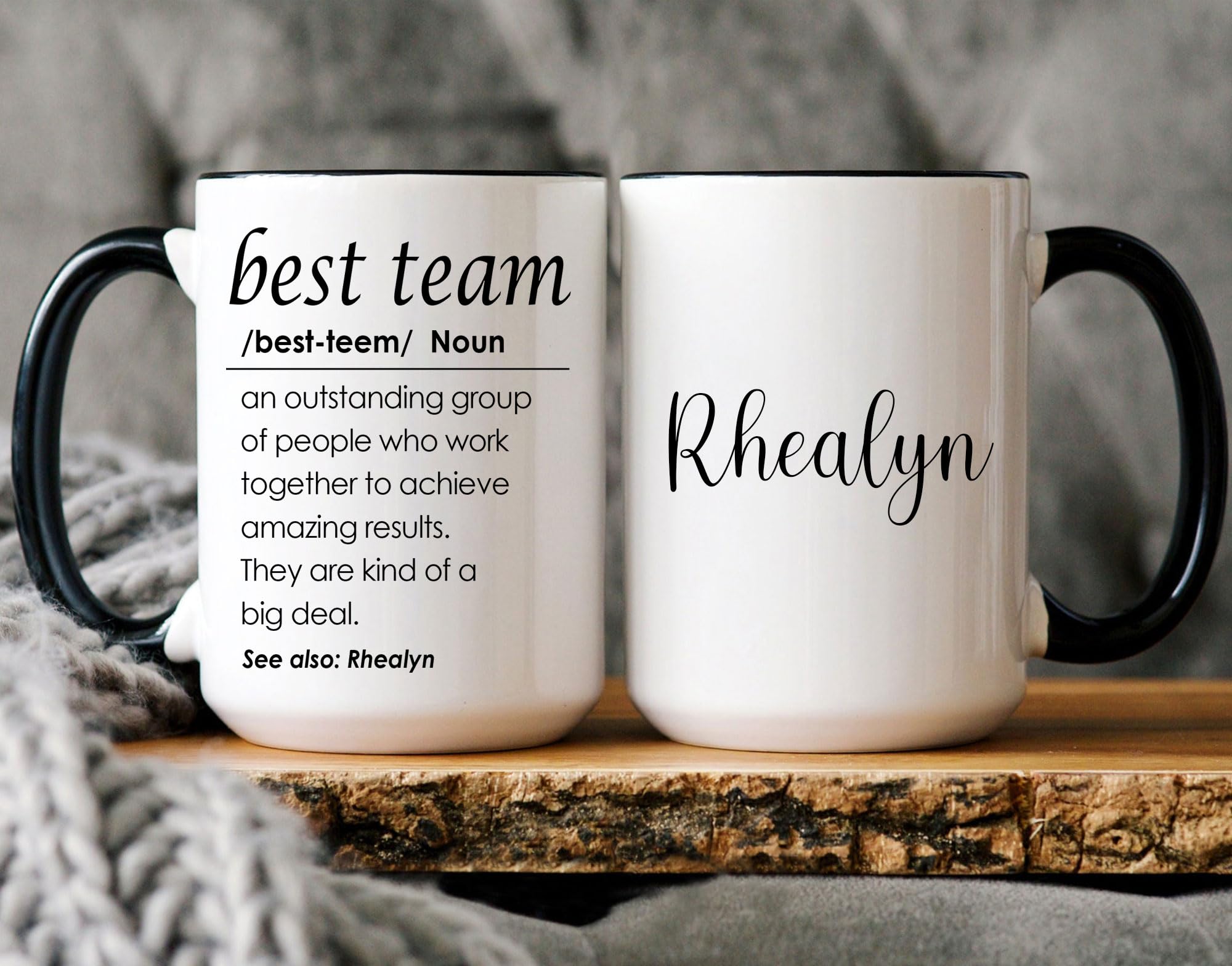 Amazon.com | Personalized Team Definition Mug Best Team Ever Gifts ...