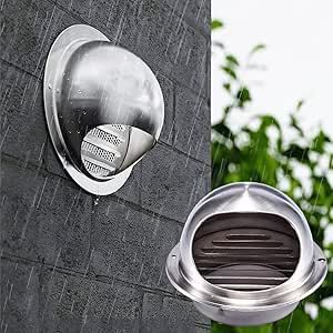 Ventilation Outlet Air Vent Round Cowl Stainless Steel Wall Fresh Ball ...