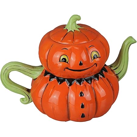 Amazon.com: Fine Ceramic Pumpkin Teapot, 8" L : Home & Kitchen