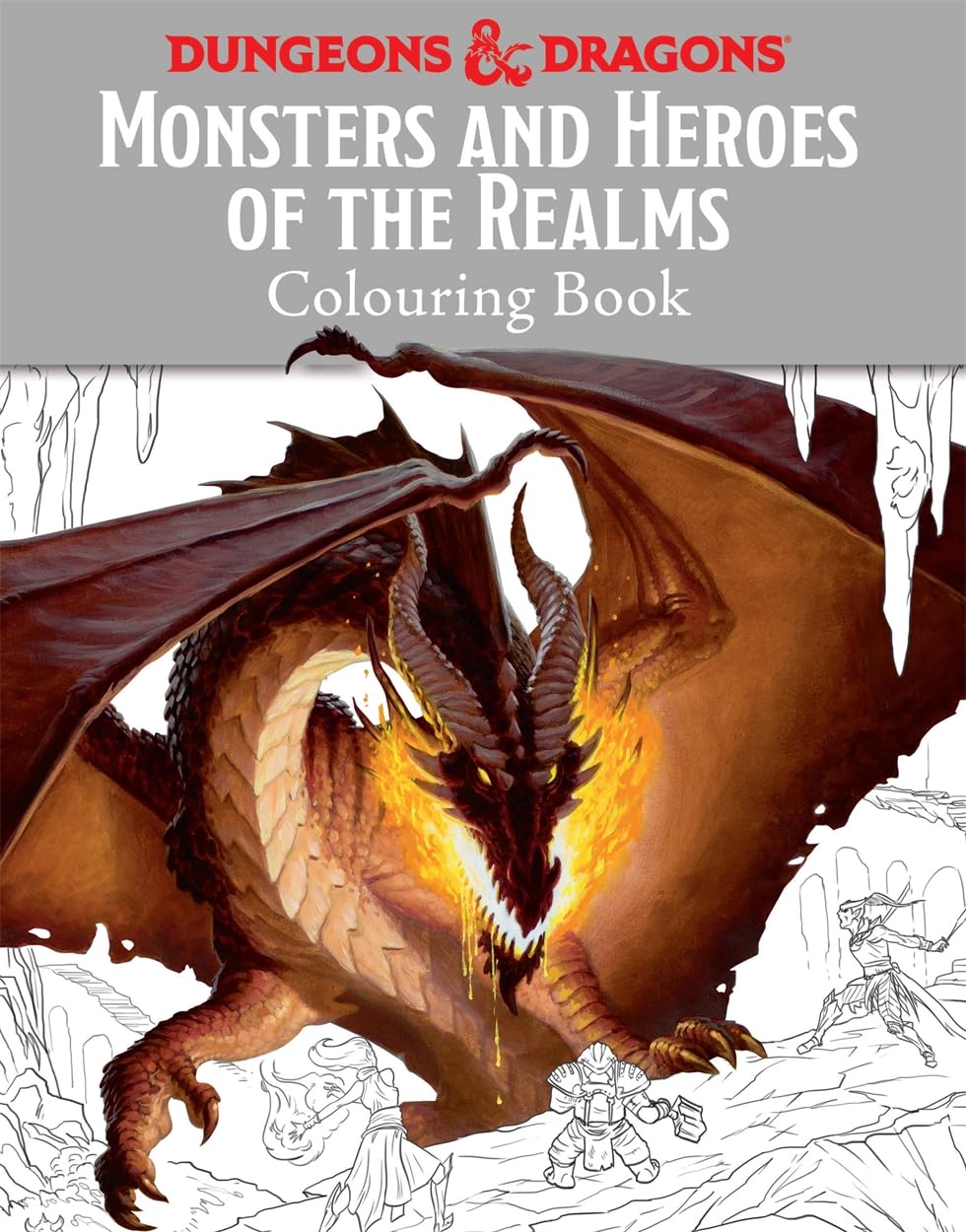 Monsters and Heroes of the Realms: A Dungeons & Dragons Colouring Book ...