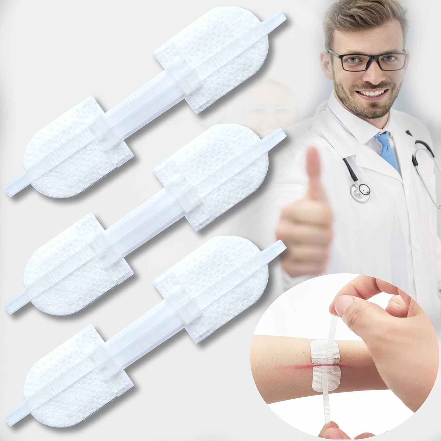 Wound Closure Strips - Emergency Laceration Closure Kit to Repair 3 ...