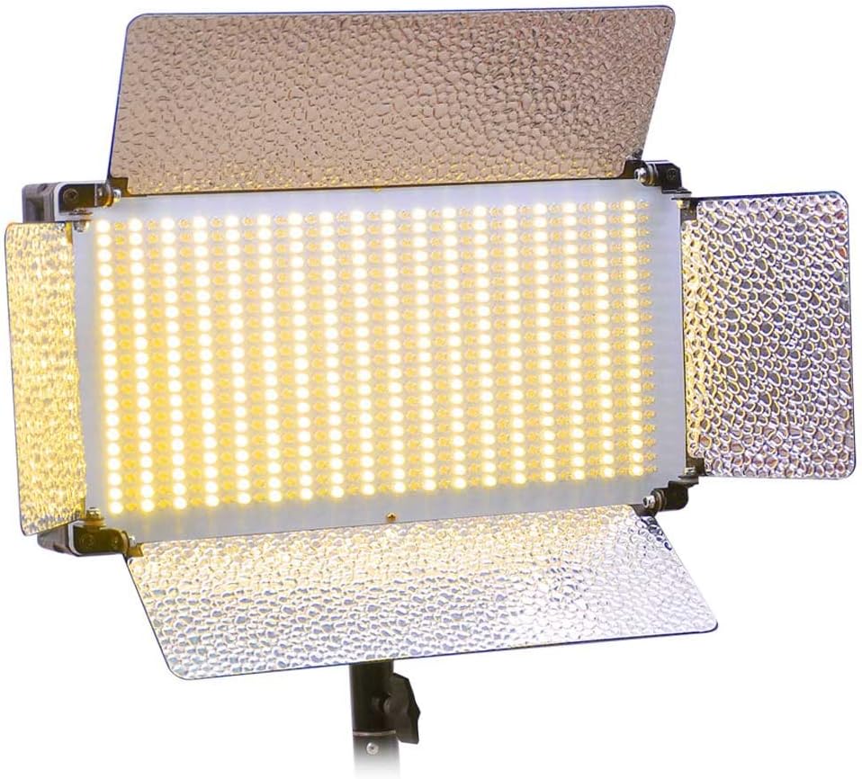 Amazon.com : Bi-color 500 Ultra Bright Dimmable LED Studio Light Panel ...