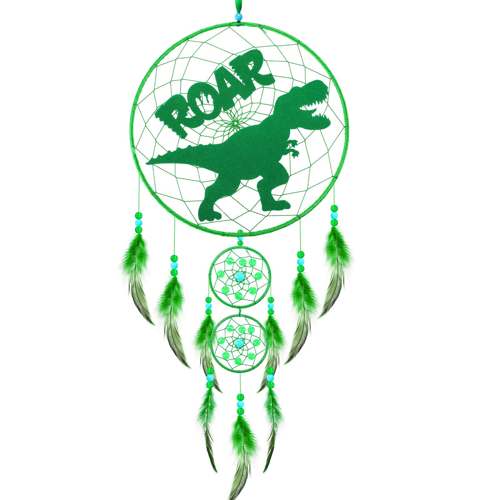 Amazon.com: Dinosaur Dream Catcher Kit for Kids Dino Feather ...