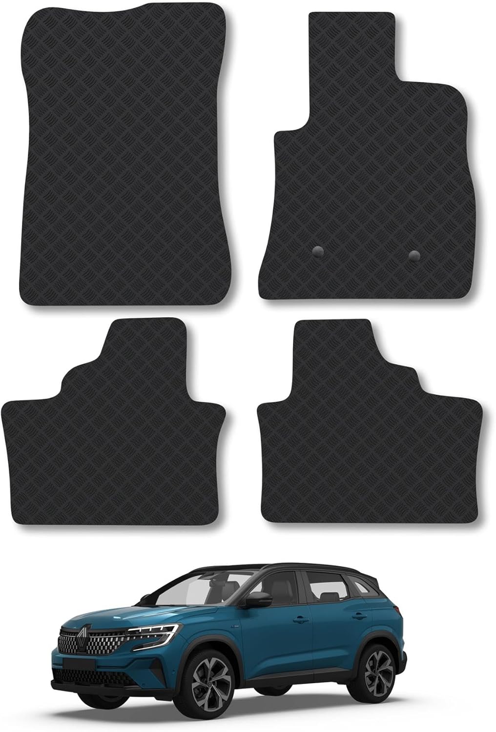 Renault Austral (2022+) Rubber Car Mats Accessories Tailored Fit ...