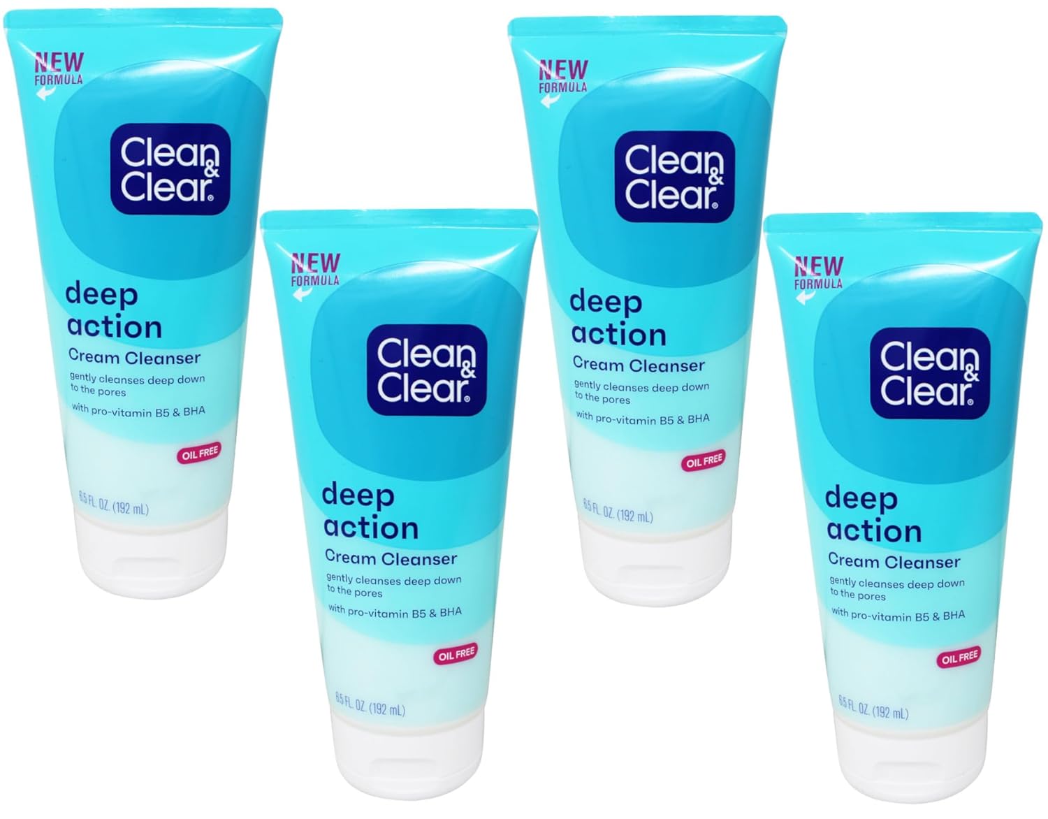 Amazon.com: Clean & Clear Oil Free Deep Action Cream Cleanser, 6.5 ...