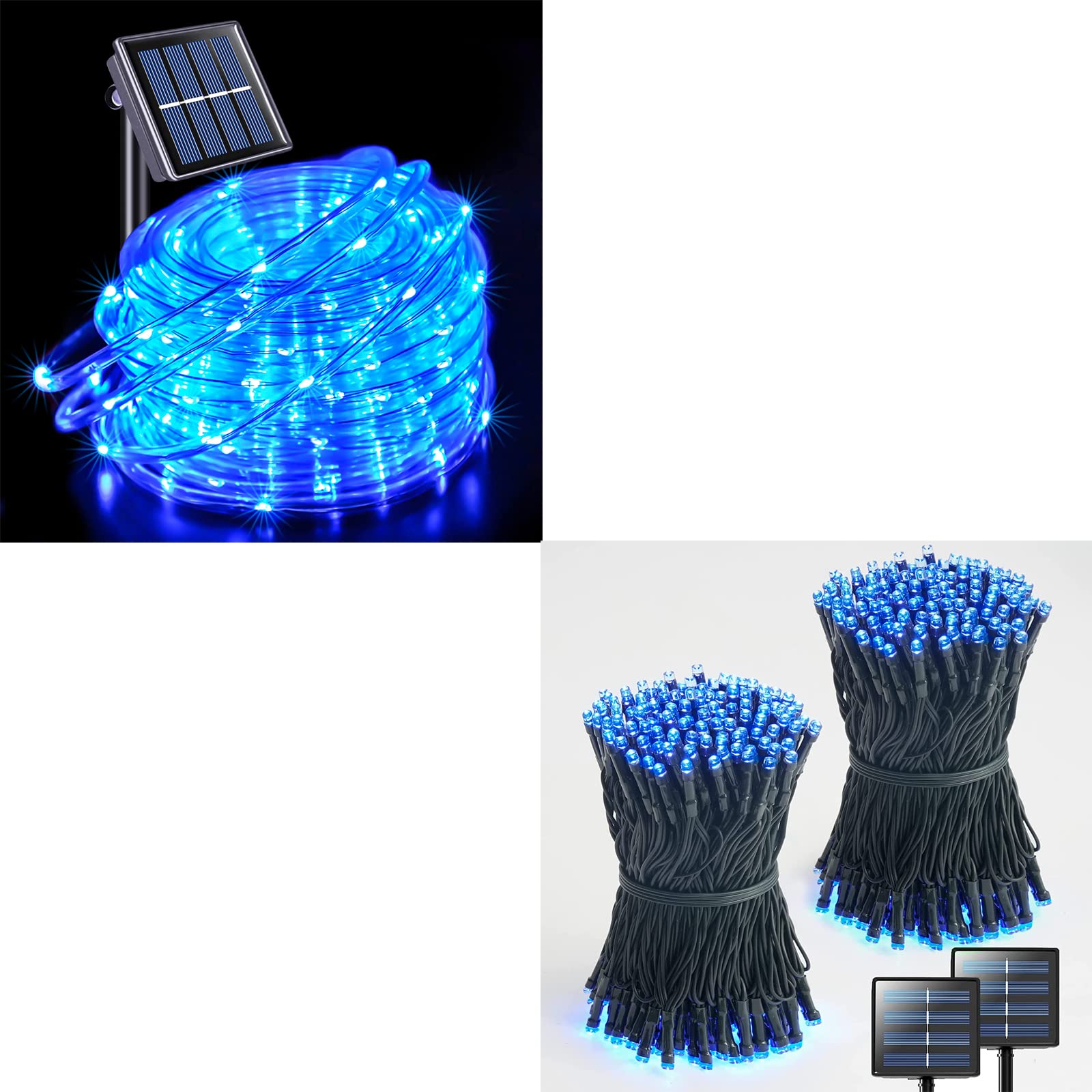 JMEXSUSS 200 LED Solar Rope Lights, IP 65 Waterproof Solar Rope Lights ...