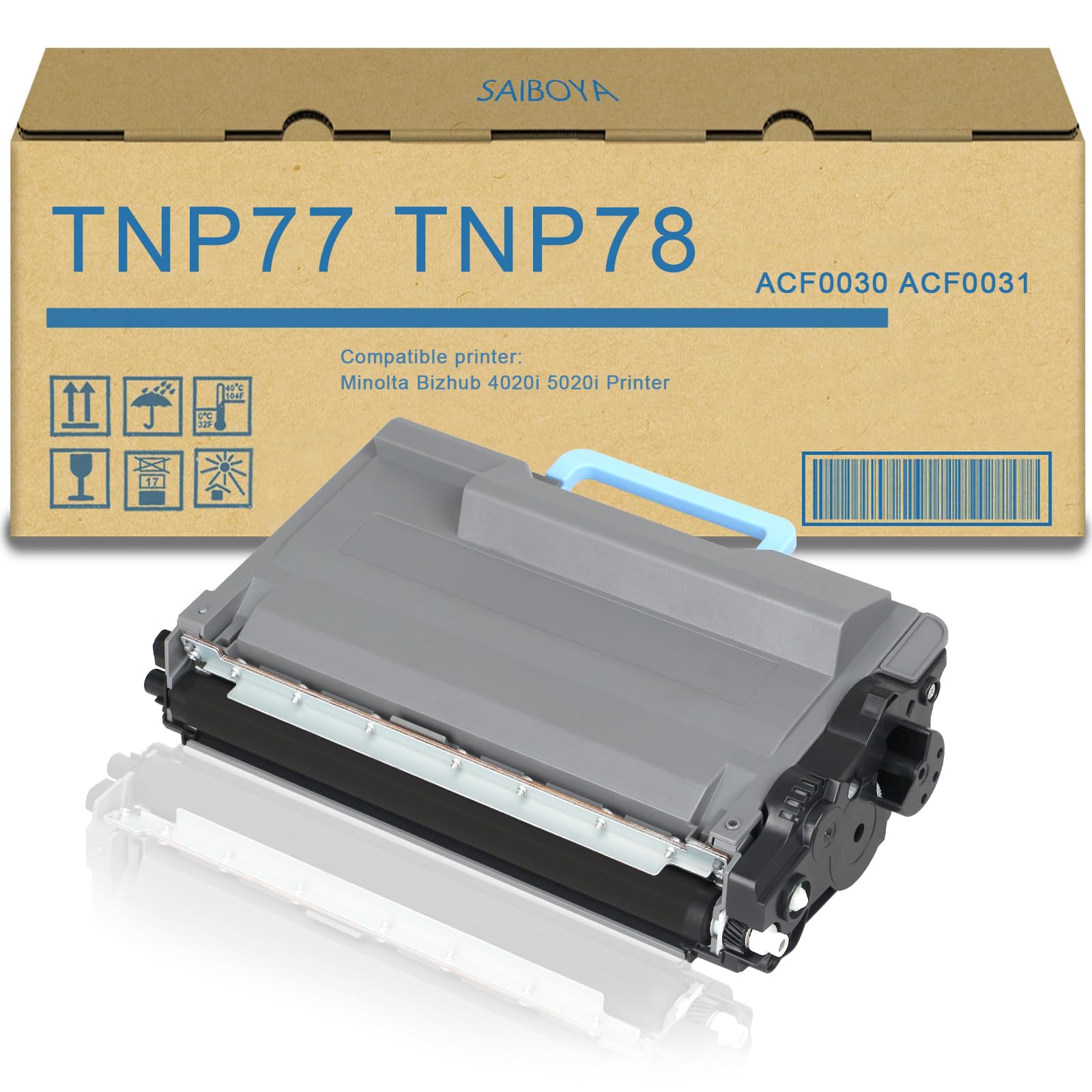 Amazon.com: SAIBOYA TNP77 TNP78 Black Toner Cartridge Remanufactured ...
