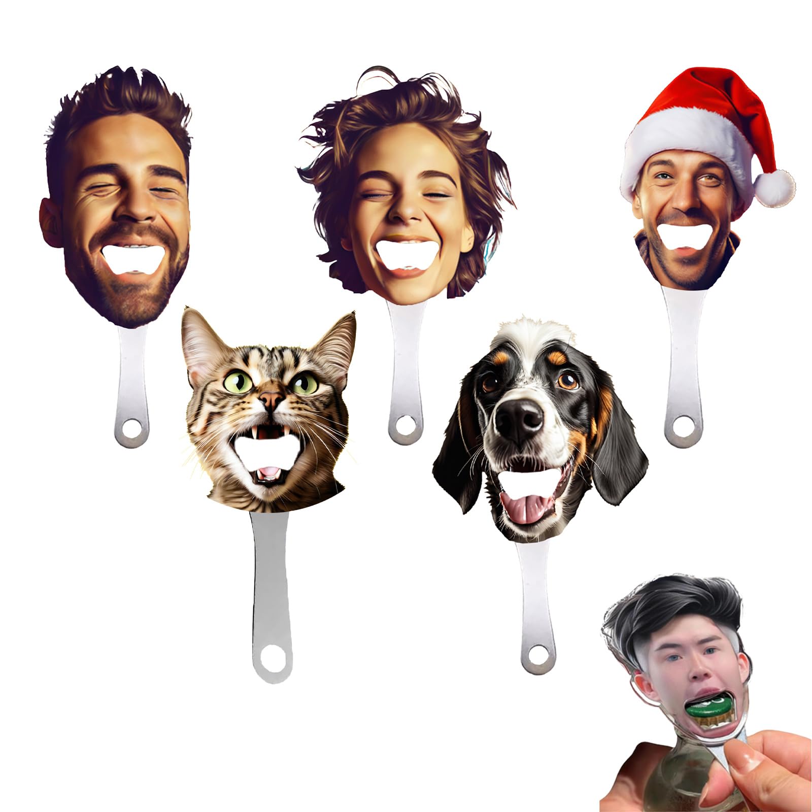 Amazon.com: Personalized Bottle Opener Custom Bottle Opener Face ...