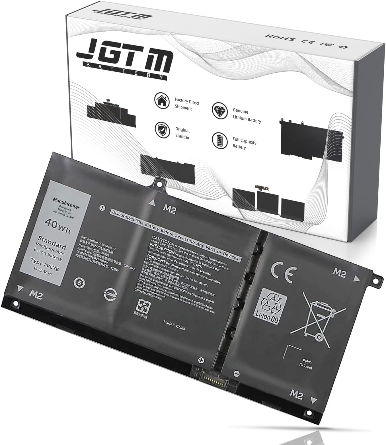 Amazon.com: OUWEE JK6Y6 Laptop Battery Compatible with Dell Latitude ...