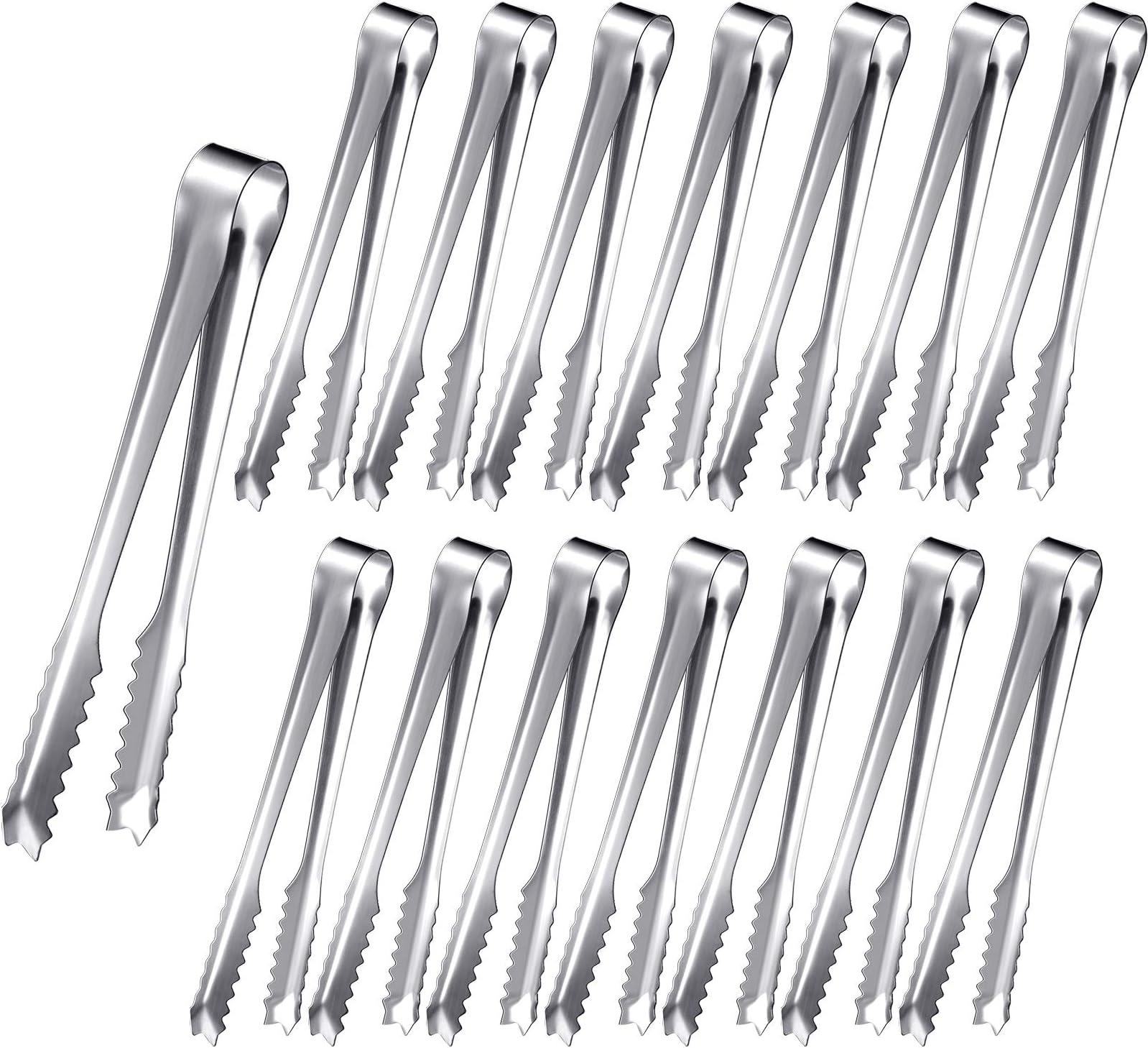 Amazon.com: 15 Piece Mini Stainless Steel Appetizer Tongs for Tea Party ...
