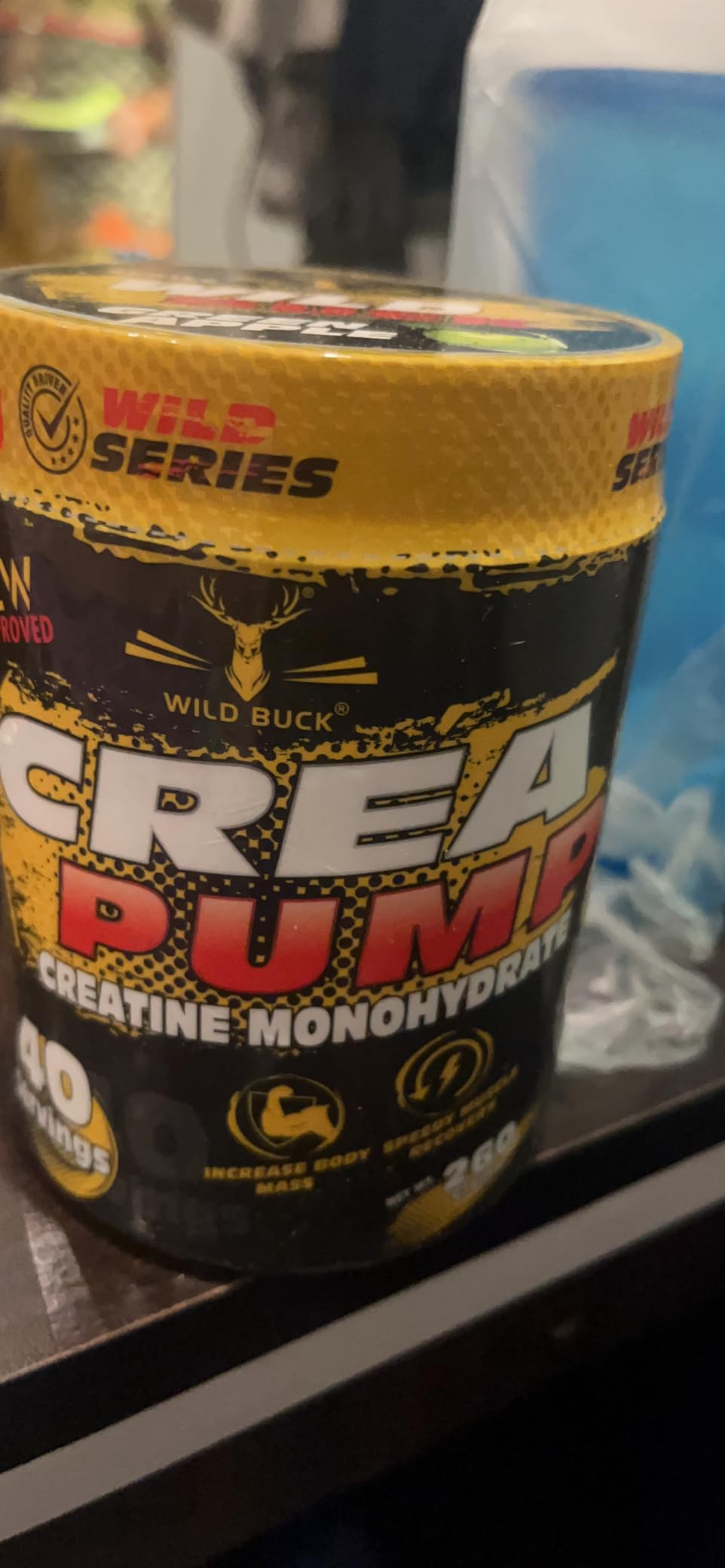 Wild Buck Crea Pump Creatine Monohydrate, Strength, Reduce Fatigue, 100 ...