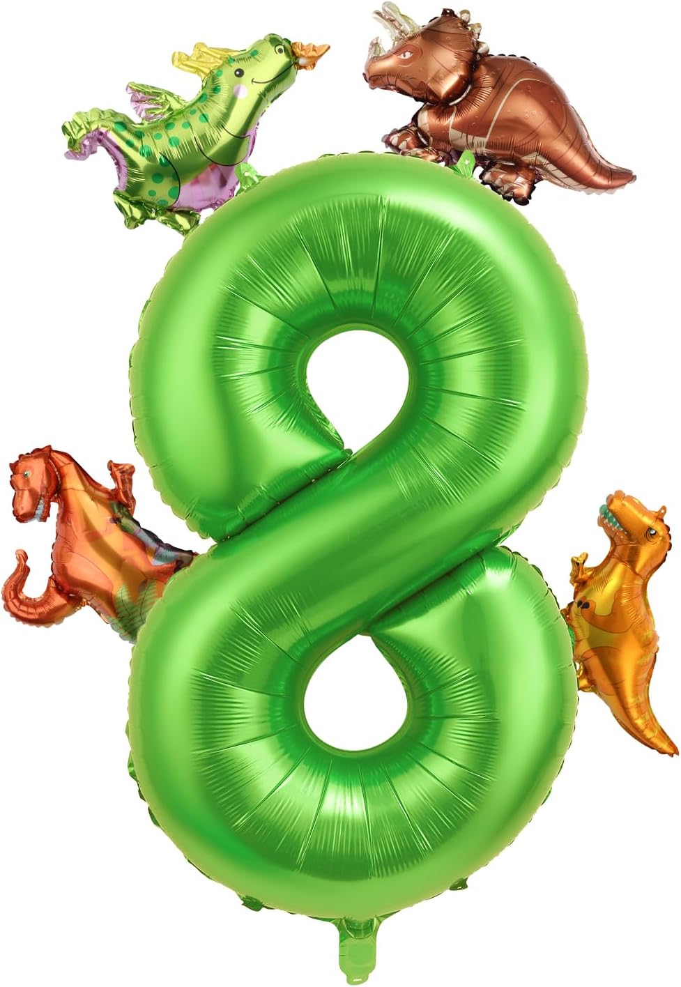 Amazon.com: Dinosaur Balloon Set, 40 Inch Large Aluminum Foil Number ...