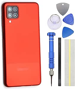 Amazon.com: Red Back Panel Cover Replacement for Samsung Galaxy A12 ...