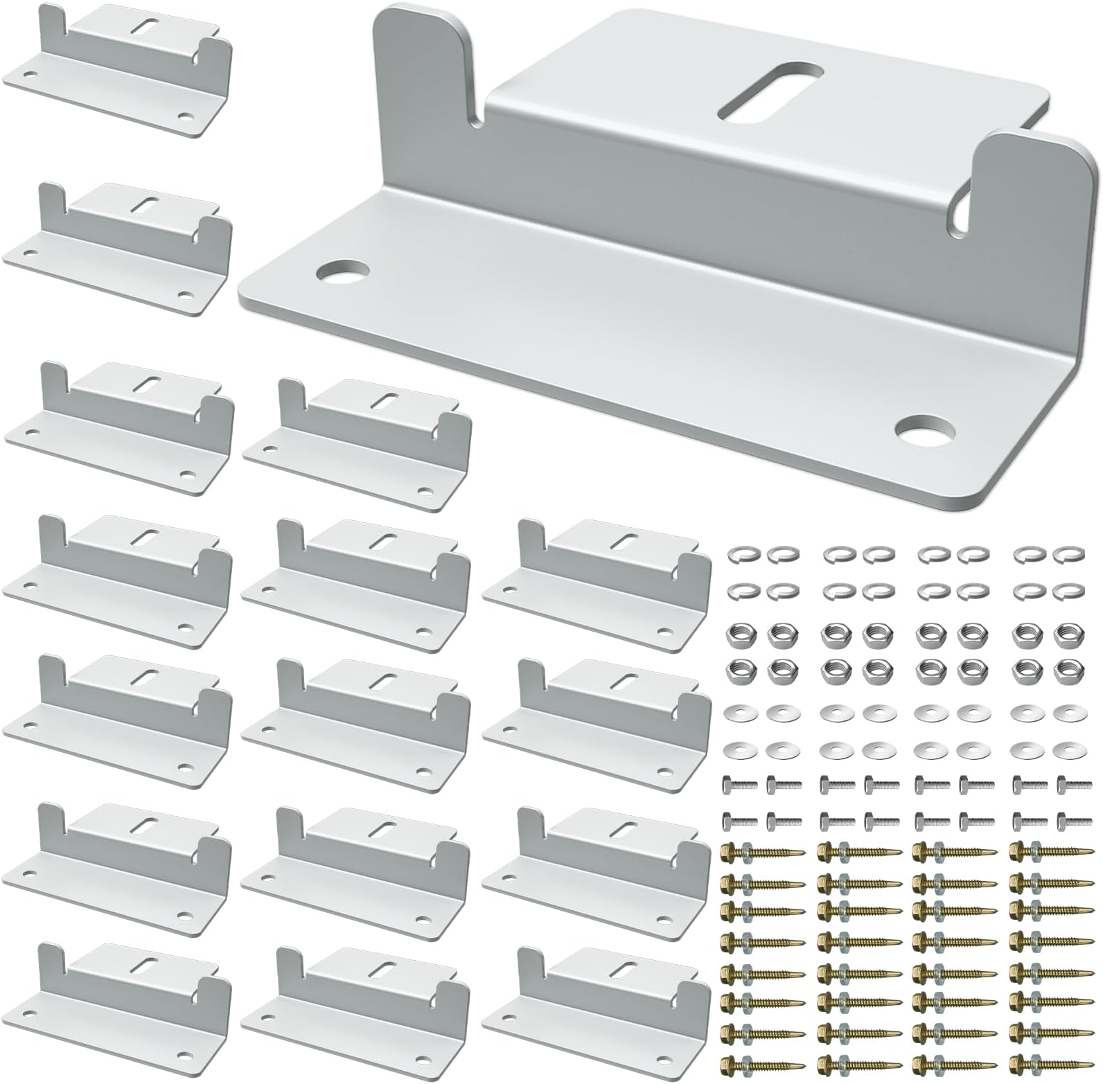 Amazon.com: MUKLEI 24 Units Solar Panel Mounting Brackets, Z Brackets ...