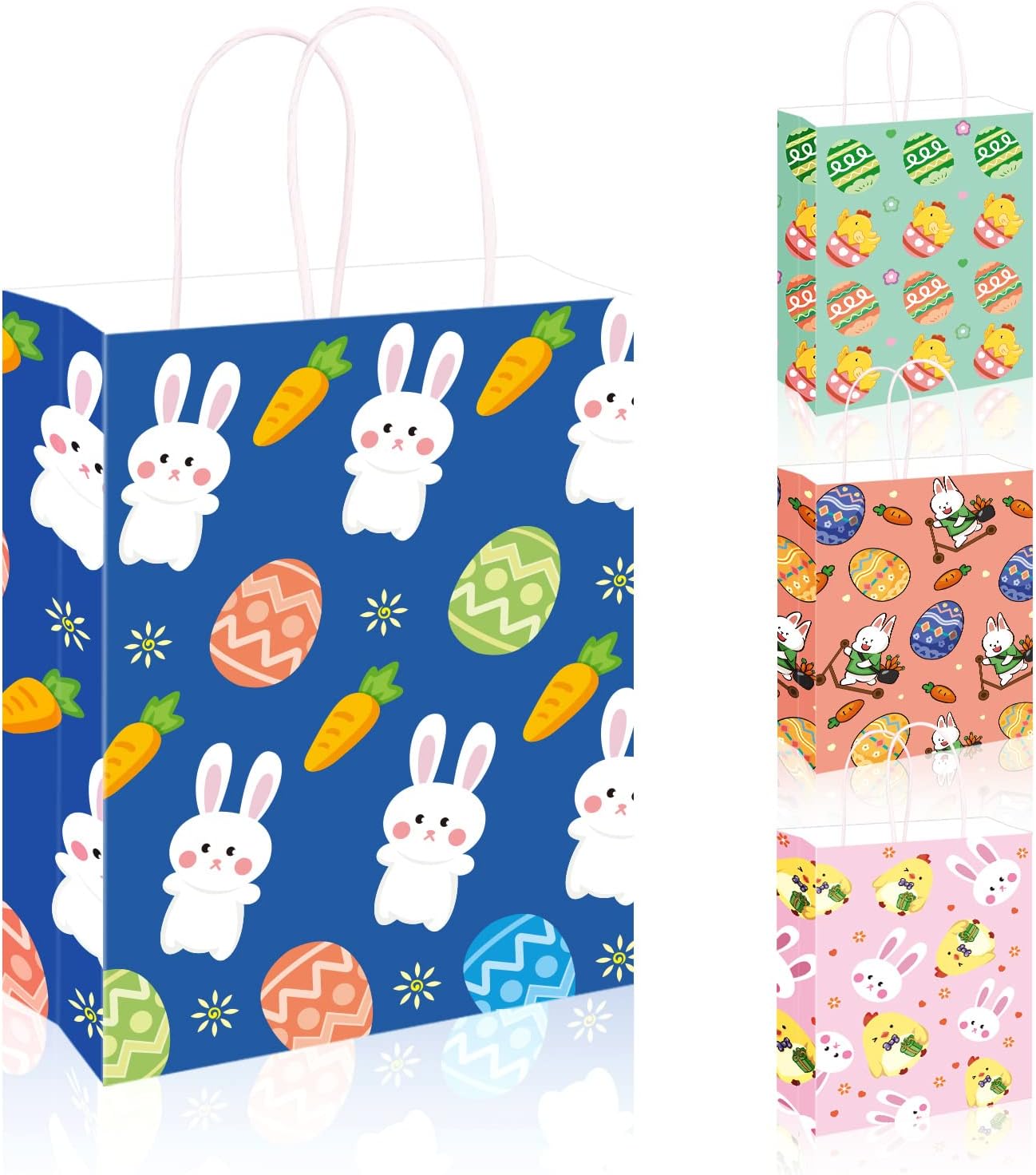 Amazon.com: vewicokop 24 PCS Easter Paper Gift Bags, Easter Party Favor ...