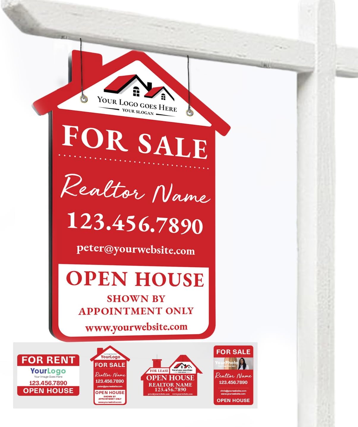 Amazon.com : Custom Metal Real Estate Agency Sign, Aluminium Realtor ...