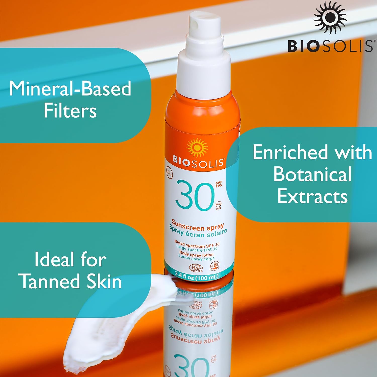 Sun Spray SPF 30 – Protector solar en aerosol acondiciona la cara y el ...
