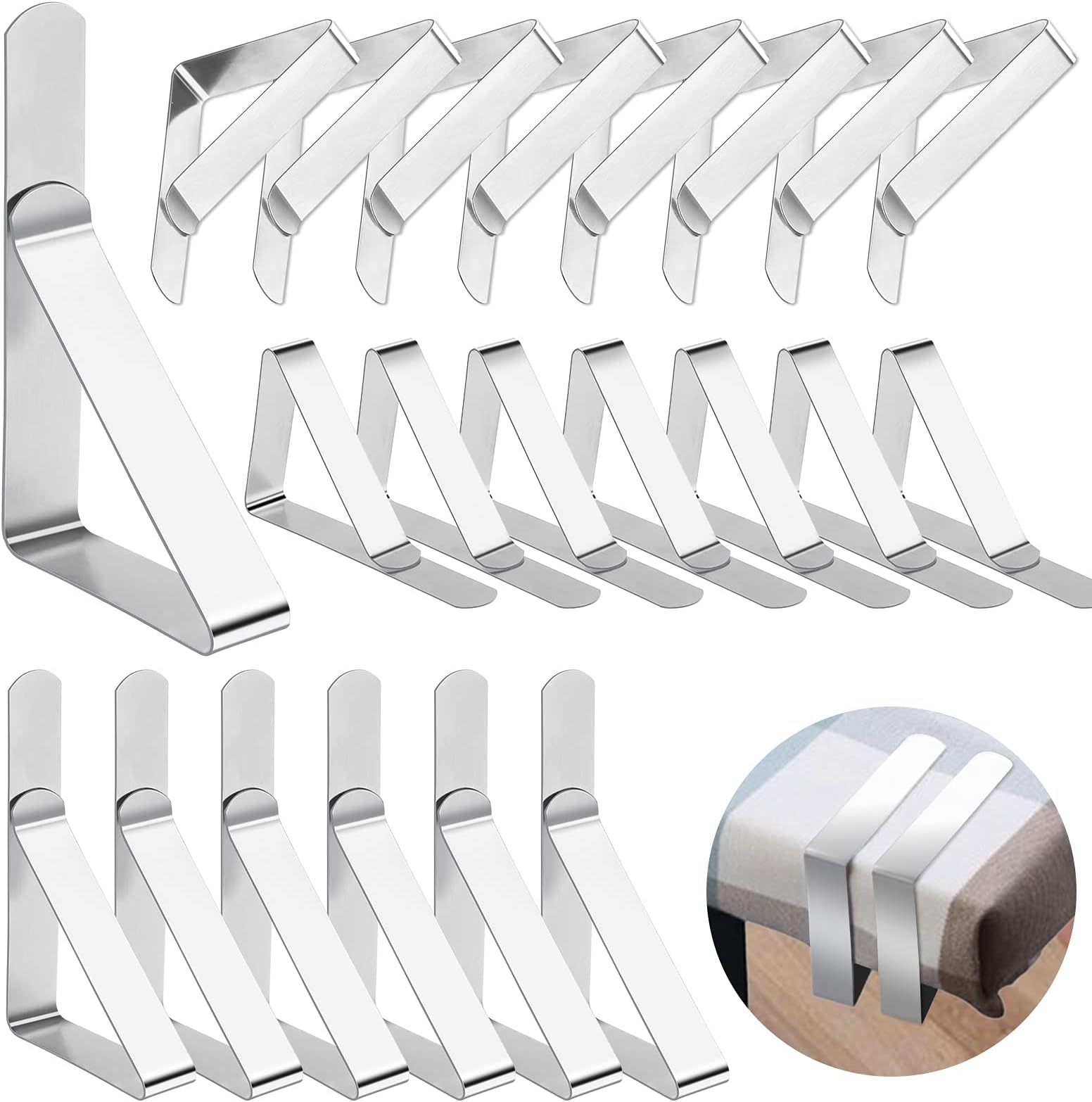 6 Pack Outdoor Tablecloth Clips for Thick Tables & Thin Tables ...
