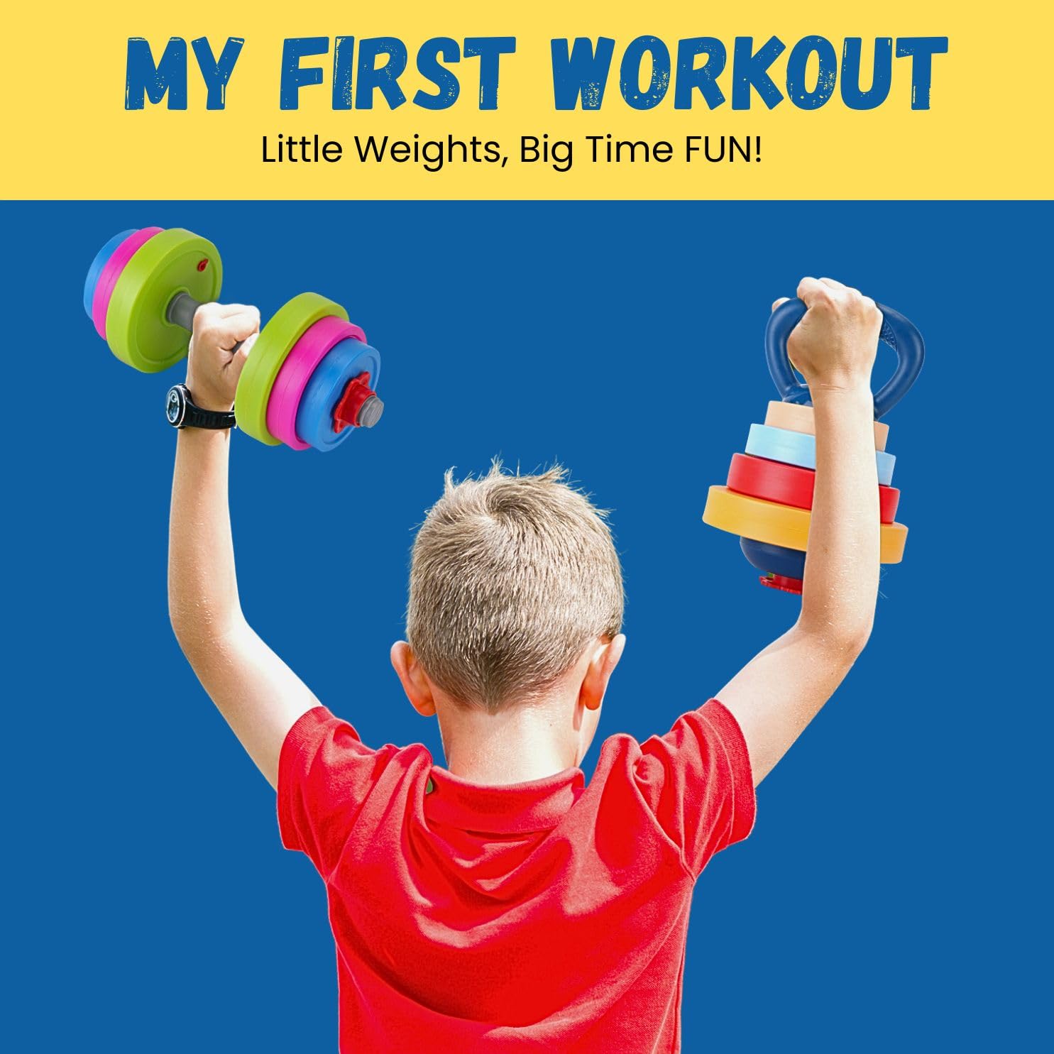 Snapklik.com : Kids Exercise Weight Set - 3-in-1 Adjustable Workout Toy ...