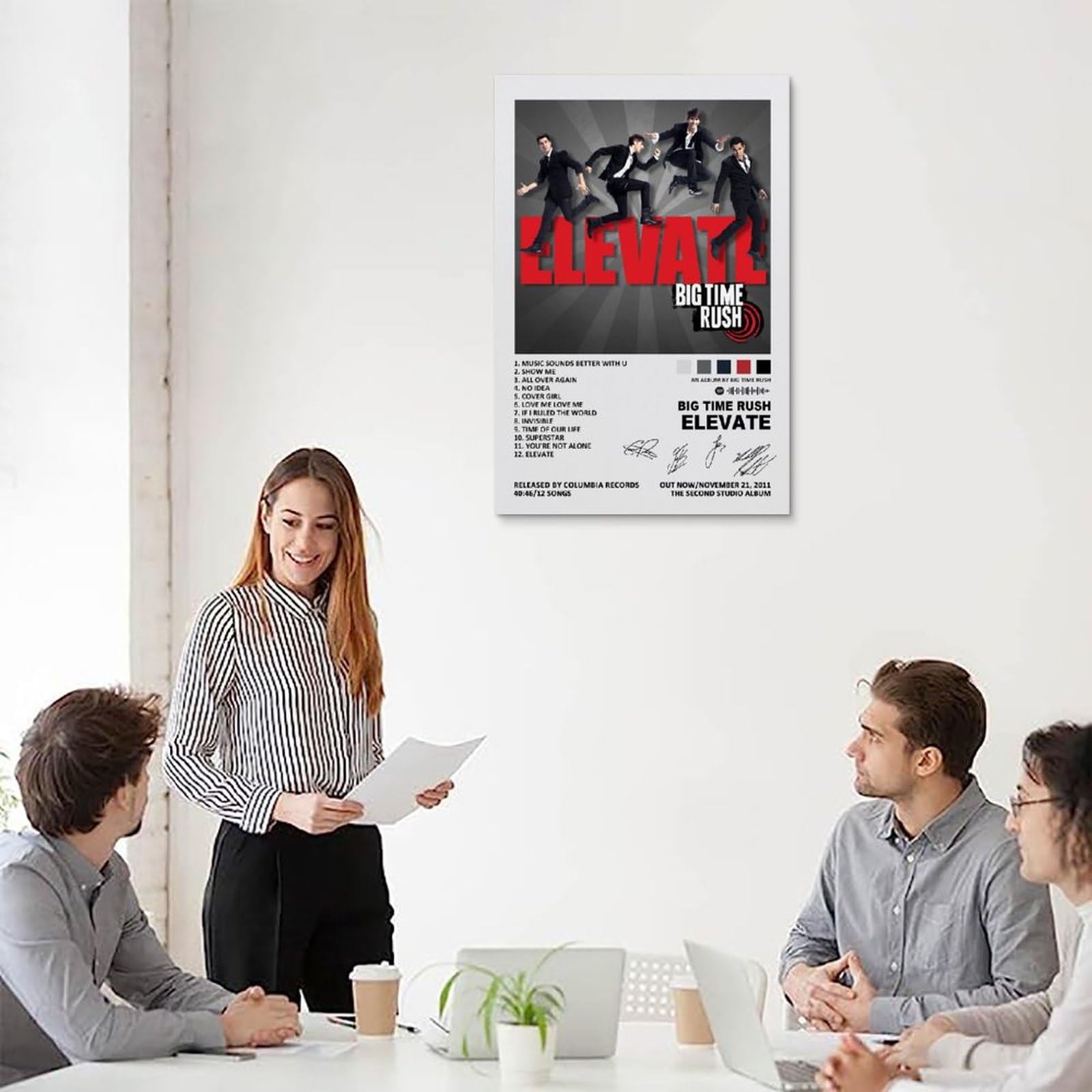 Snapklik.com : ShenMou Big Time Rush Elevate Music Album Canvas Art ...