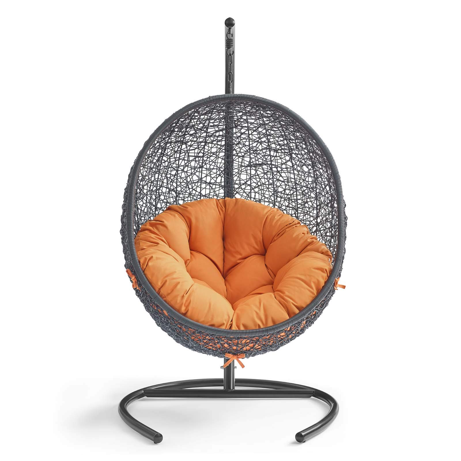 Modway EEI-739-ORA-SET Encase Wicker Rattan Outdoor Patio Porch Lounge ...