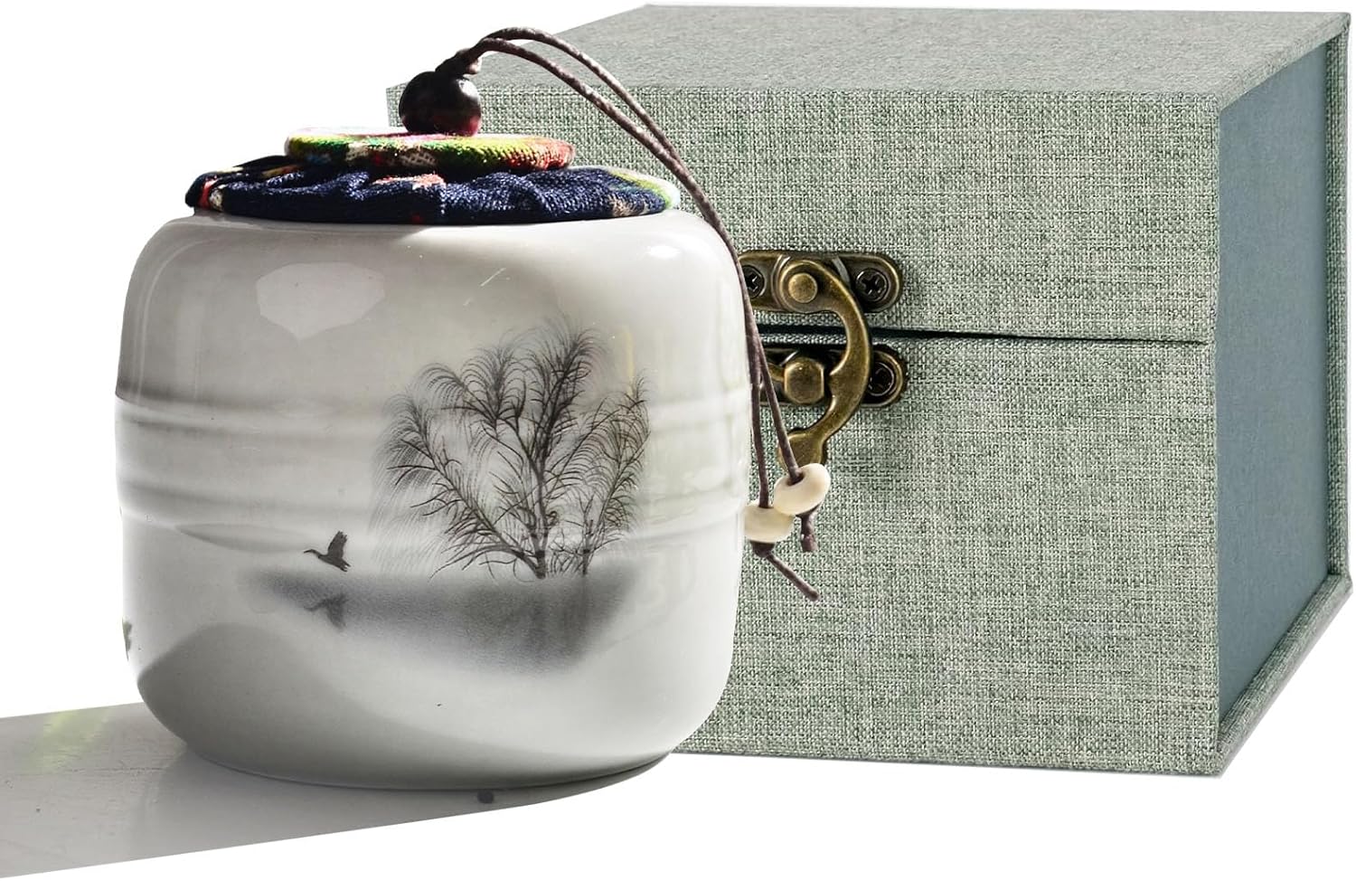 Oleegil Small Keepsake Urns for Human Ashes - Ceramic Memorial Small ...