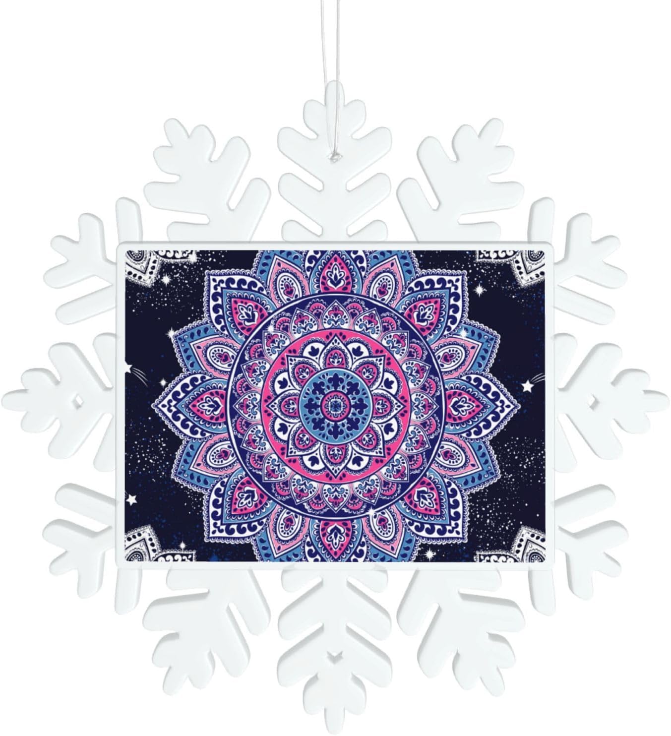 Amazon.com: Floral Paisley Mandala Henna Tattoo Christmas Decorations ...