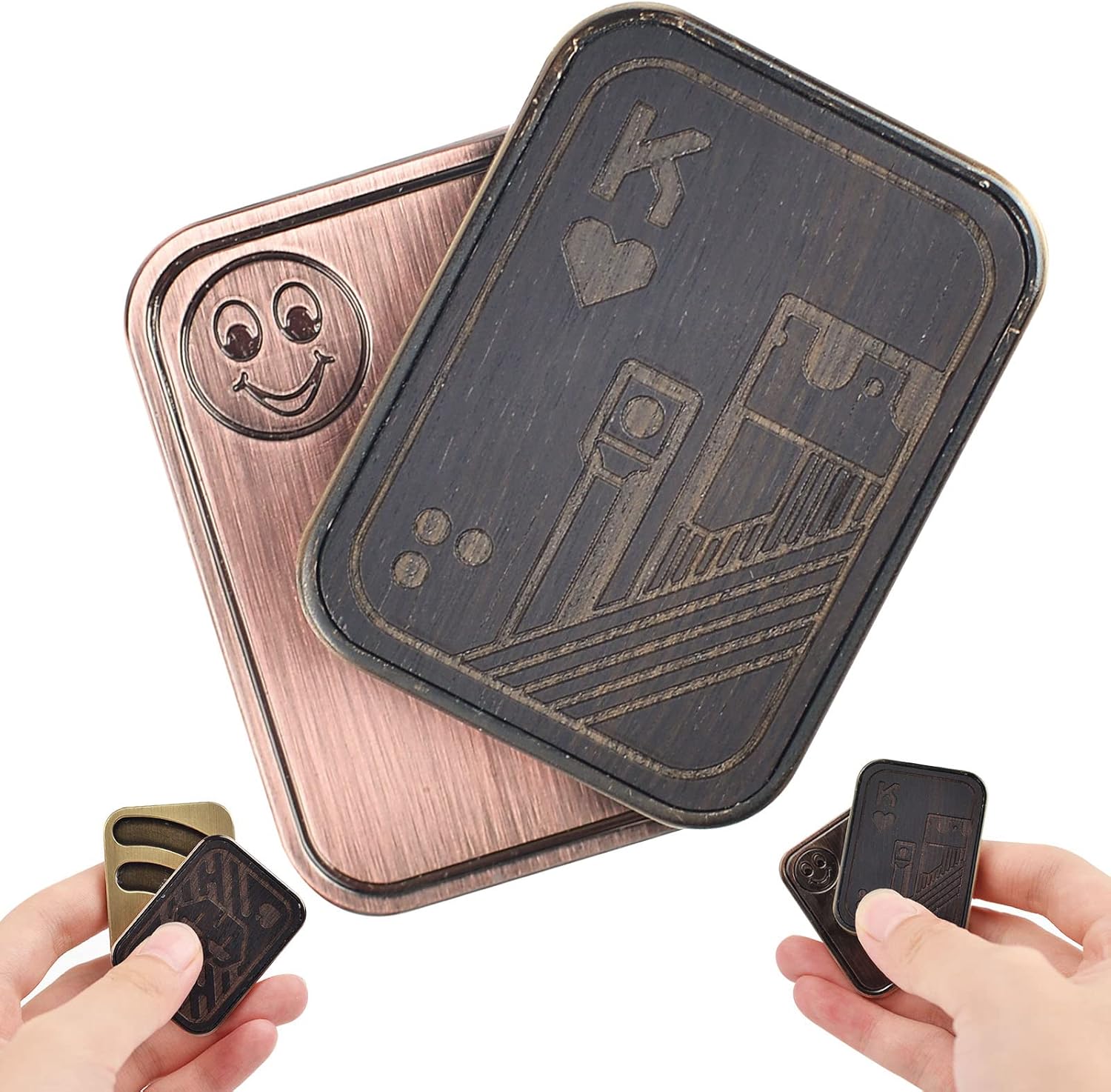 Pipihome Metal Poker Fidget Slider Toys EDC Adult Fidget Toys ADHD ...