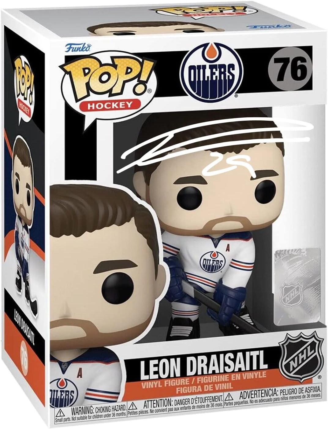 Leon Draisaitl #76 Facsimile Signed Reprint Laser Autographed Funko POP ...