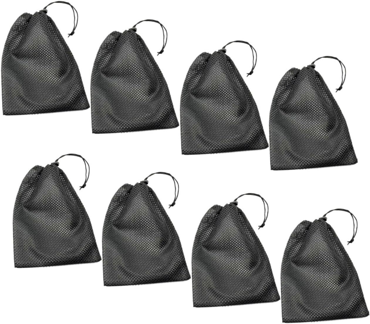 Amazon.com: PRETYZOOM 8pcs Drawstring Storage Mesh Bag Polyester Mesh ...