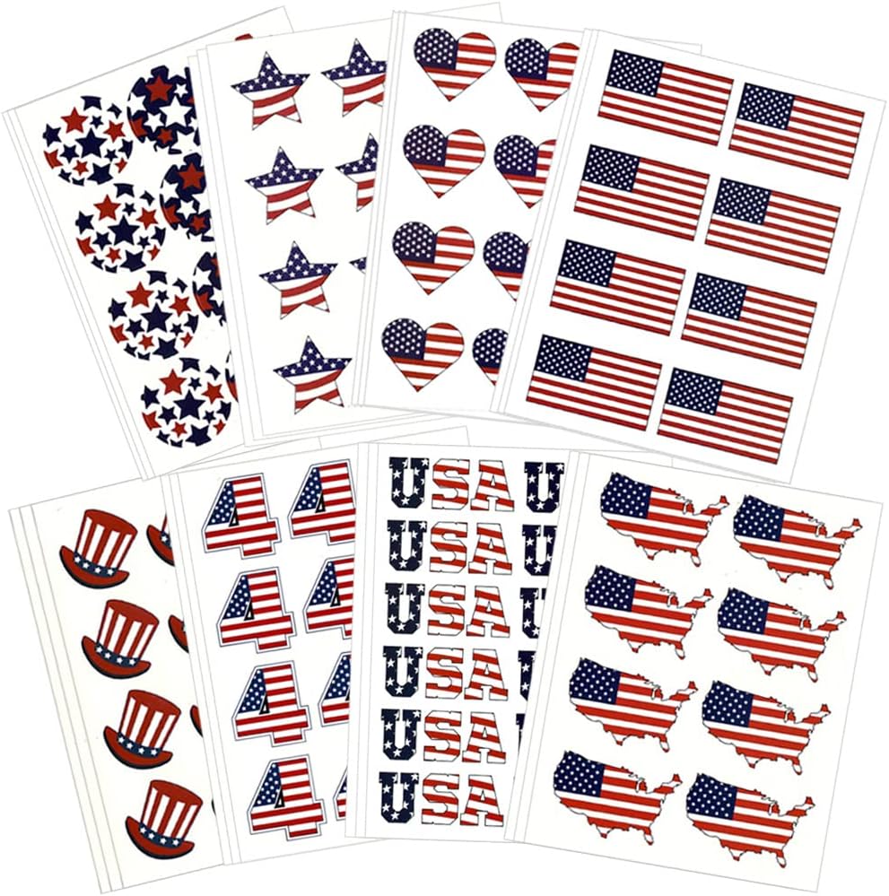 Amazon.com: Beistle U S Flag Stickers : Home & Kitchen