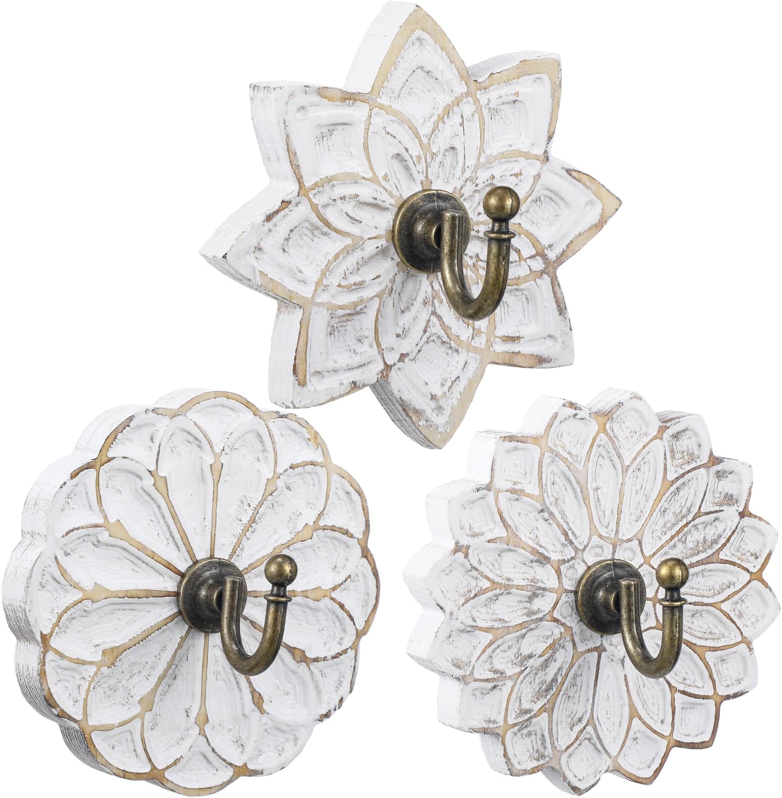 Amazon.com: AuldHome Shabby Chic Hooks, Key-Shaped (Set of 4); Lock ...