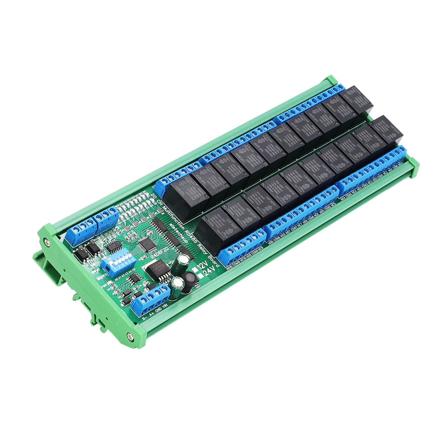 20 Channel Relay Board, 9600BPS Good Insulation Settable Data Time ...