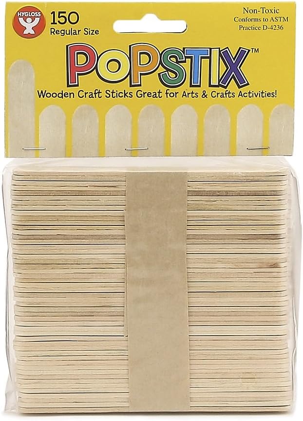 Amazon.com: Hygloss Products, Inc Natural Wood Popstix - Popsicle ...