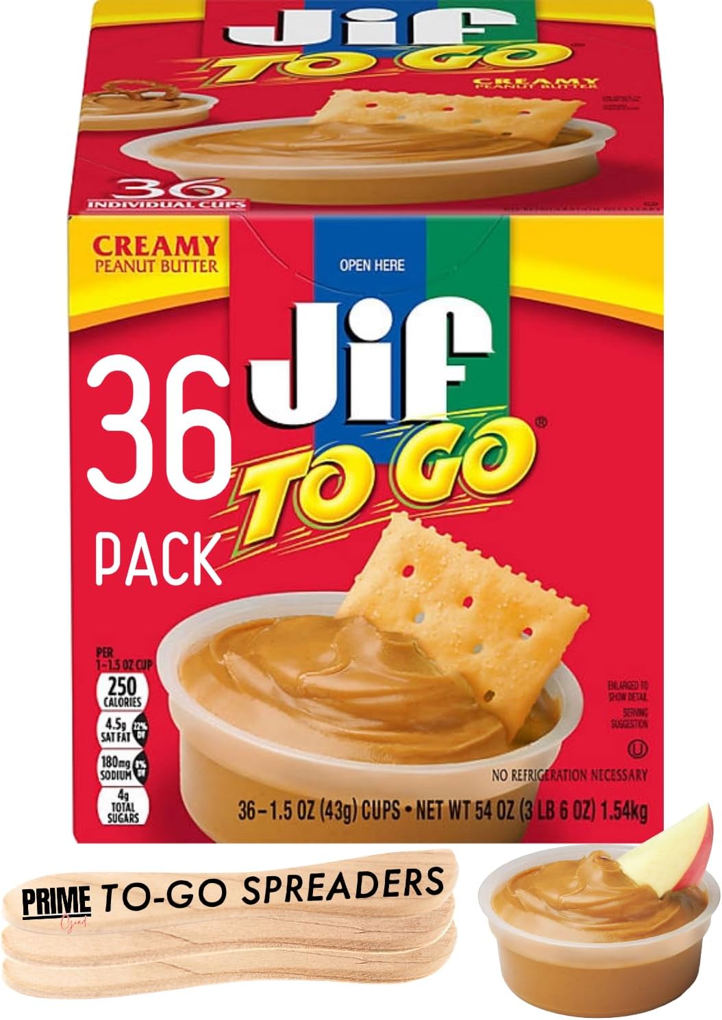 Amazon.com : SKIPPY Natural Creamy Peanut Butter Spread Individual ...