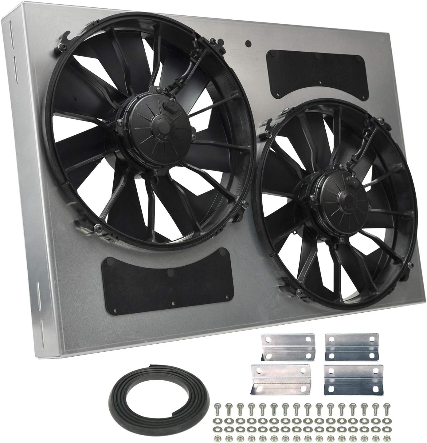 Amazon.com: Derale 16822 High Output Single Radiator Fan , Black ...