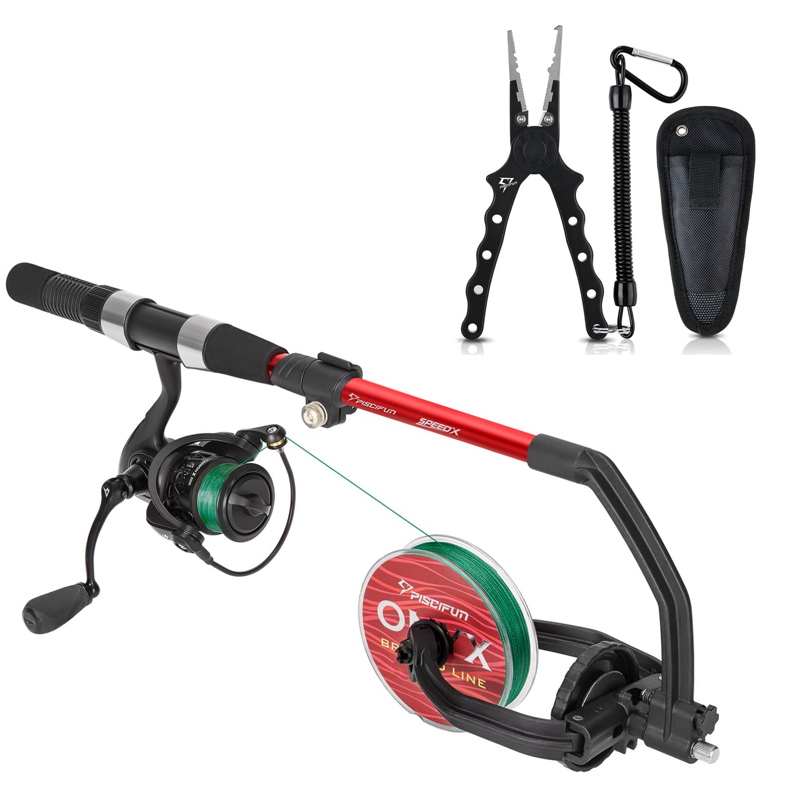 Amazon.com : Piscifun Speed X Fishing Line Winder with Fishing Pliers ...