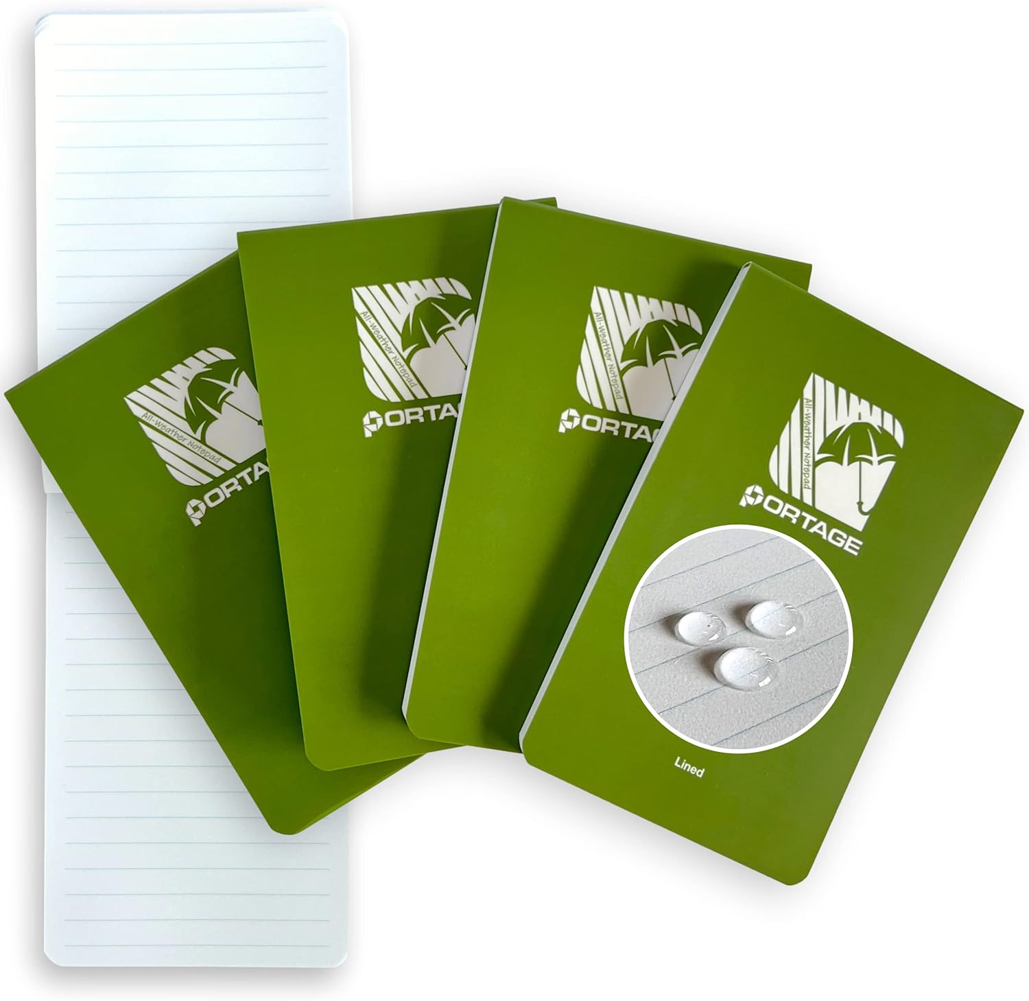 Amazon.com : Portage Notebooks - 4 Pack Waterproof Notebook, Made From ...