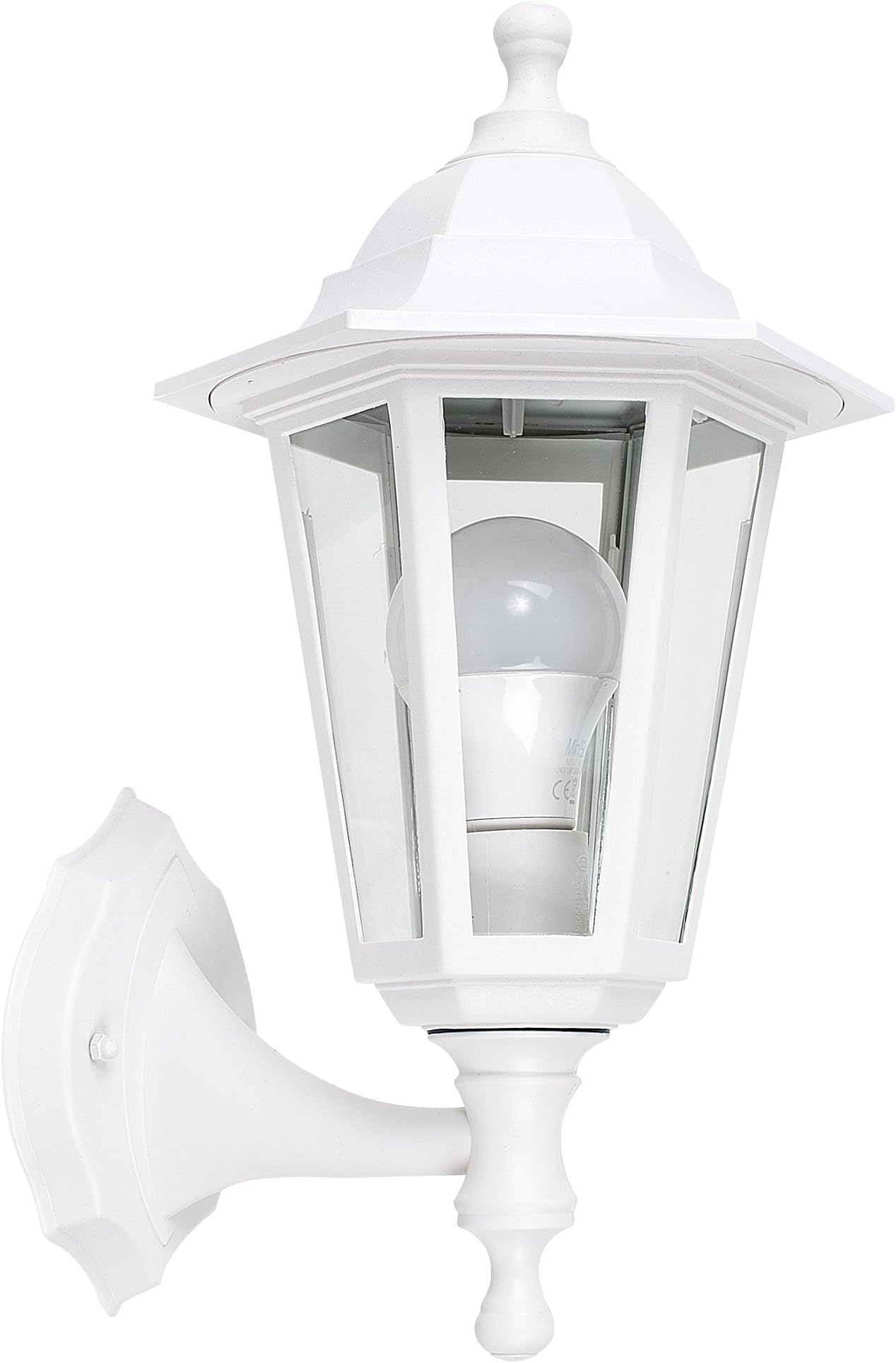 Philips Mygarden Creek Outdoor Wall Light, White (Requires 1 x 60 W E27 ...