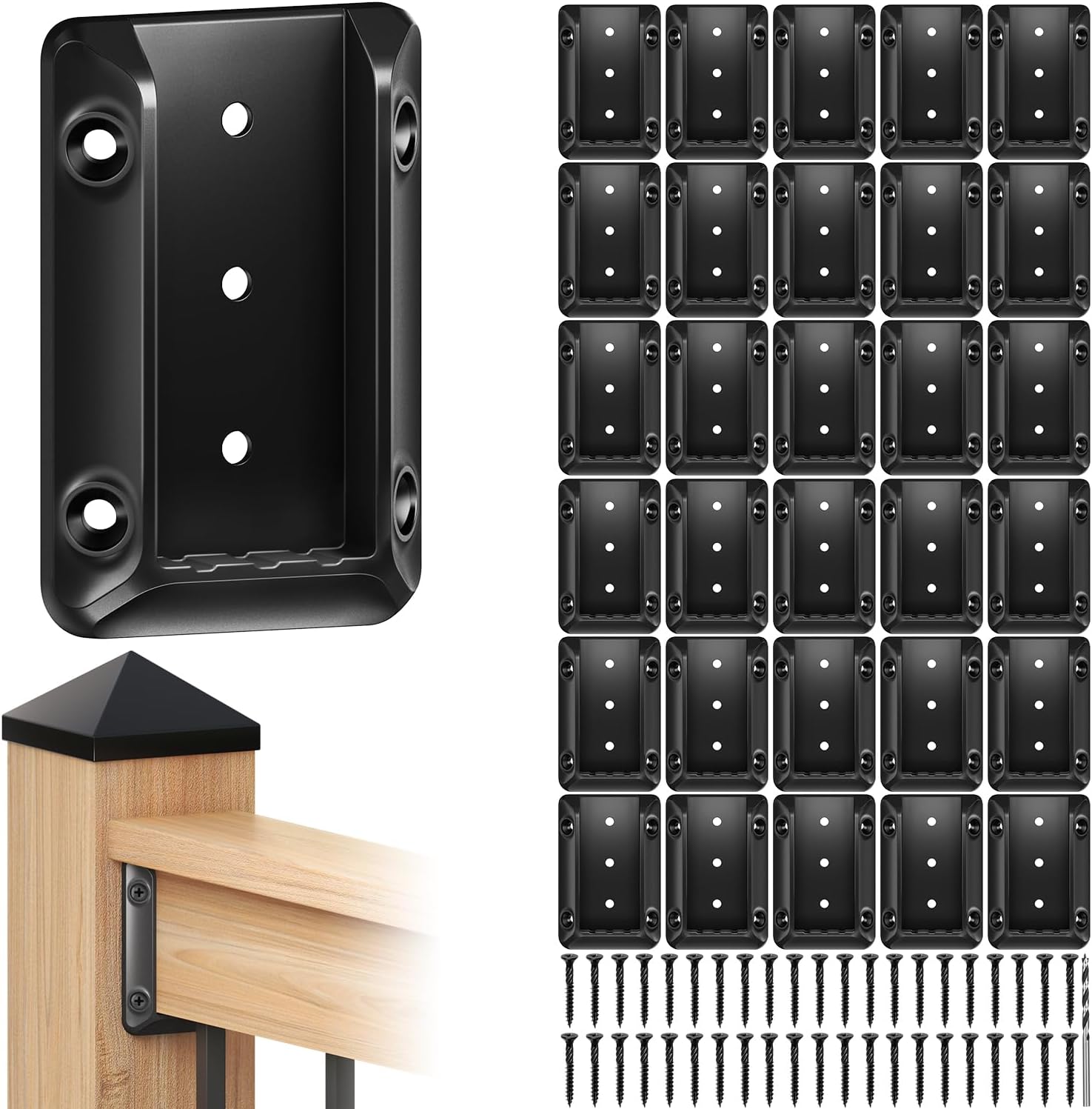 Amazon.com: Plum Fittings 2" x 3 1/2" 45 Degree Handrail Vinyl Bracket ...