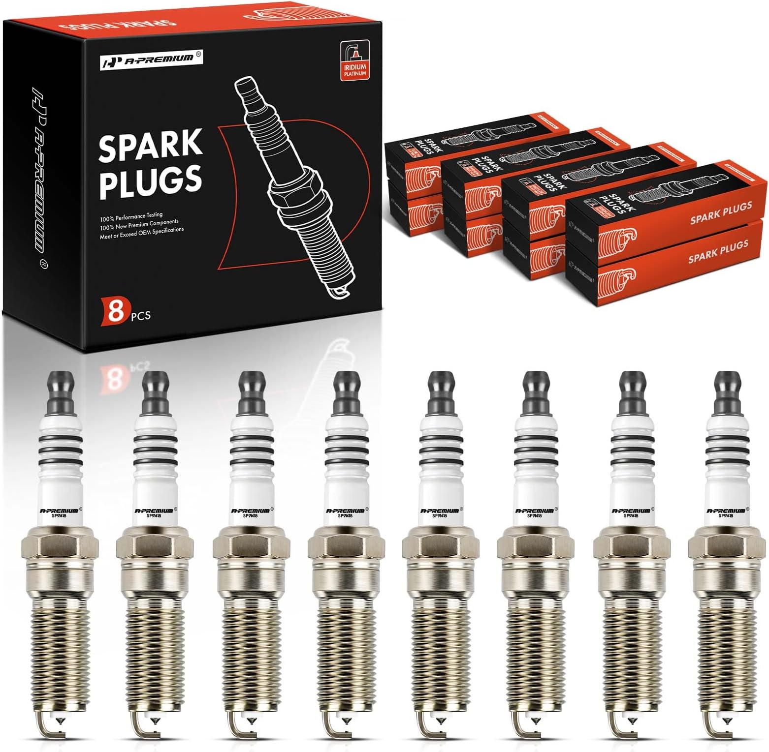 Ngk Iridium Spark Plug Set Of 6 ACD-OEM 41-962 Double Platinum Spark ...
