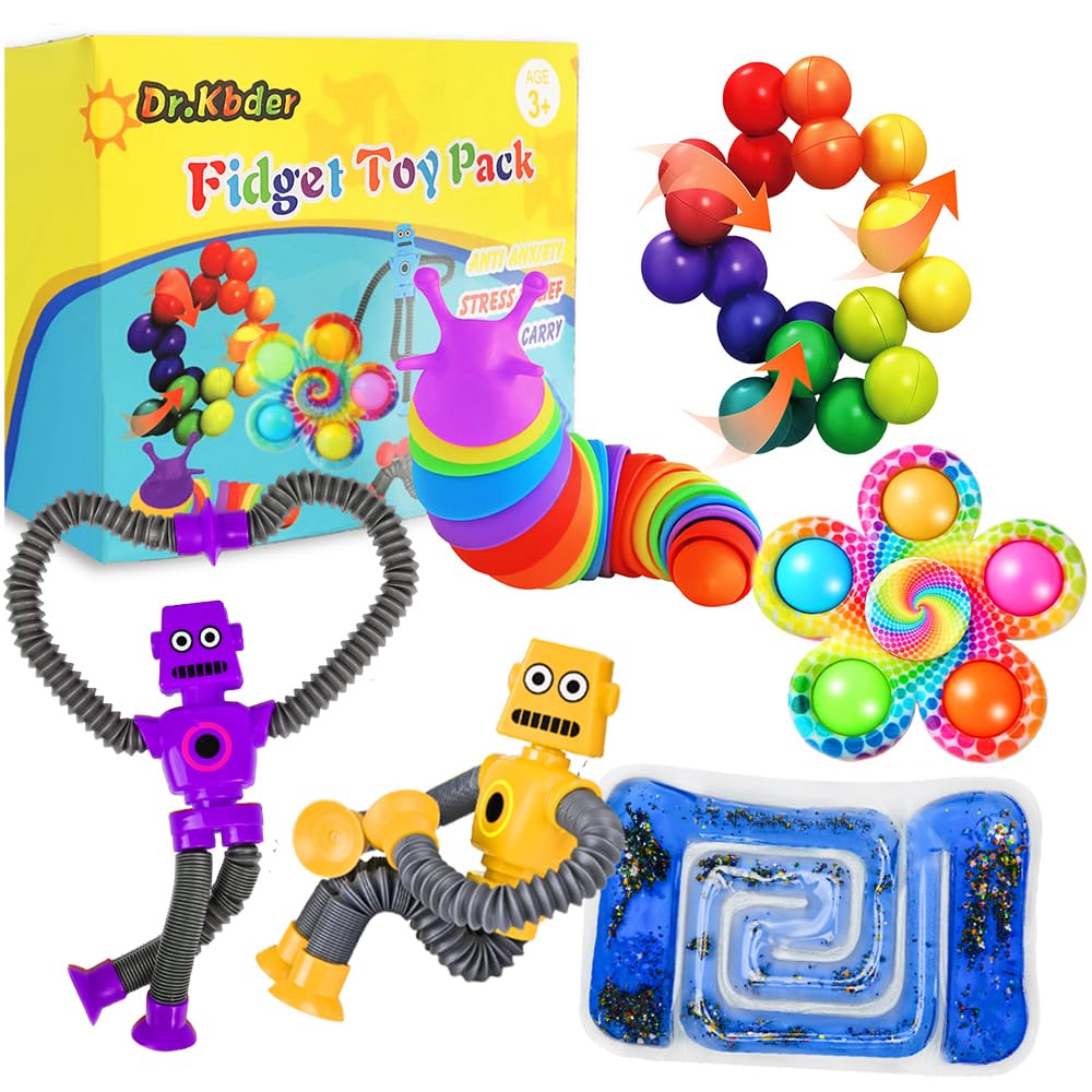 Amazon.com: Dr.Kbder Sensory Toys for Autistic Children Set, Autism ...