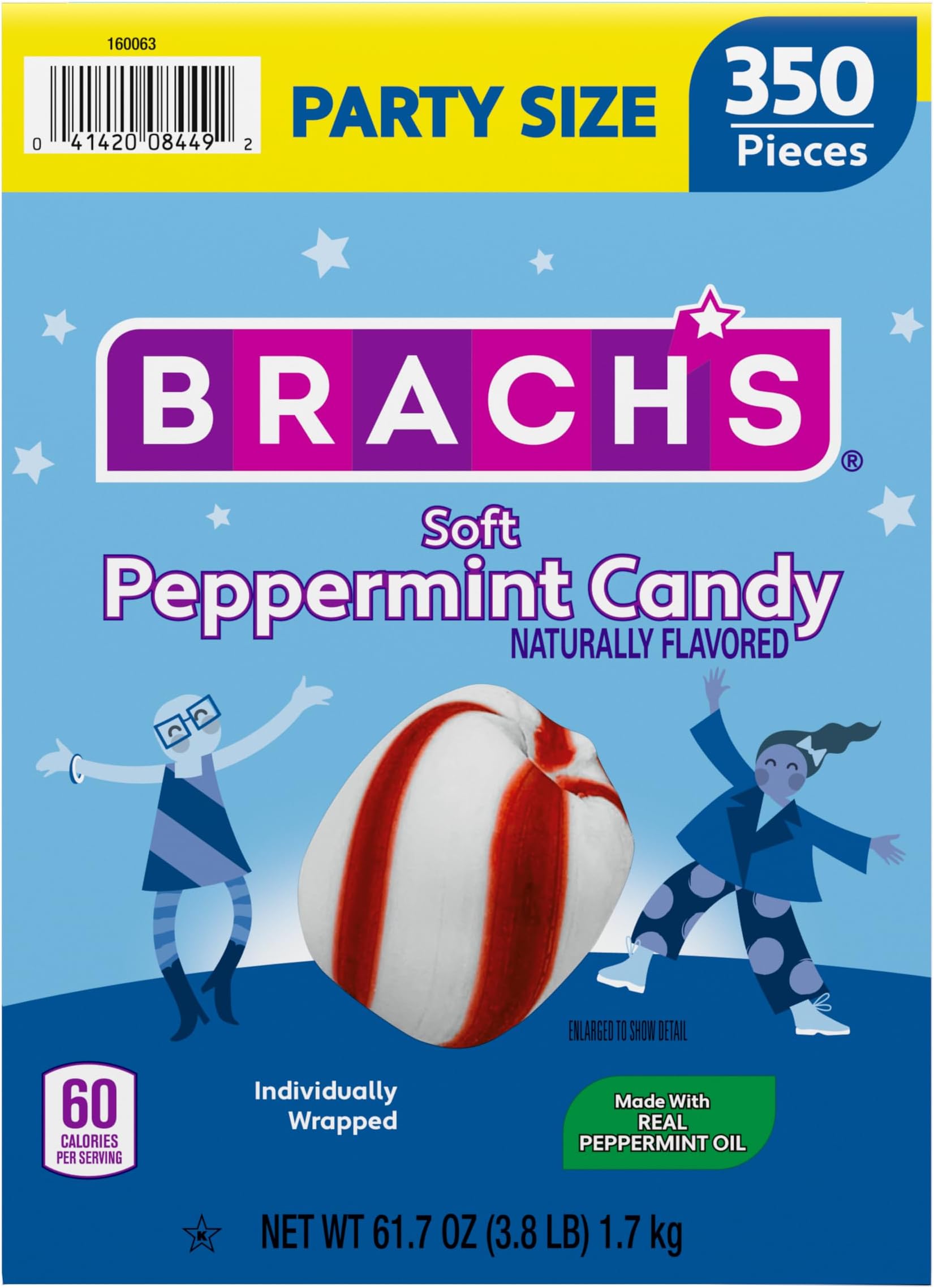 Amazon.com: King Leo Giant Peppermint Stick Candy Cane, 3.5 Ounces, 6 ...