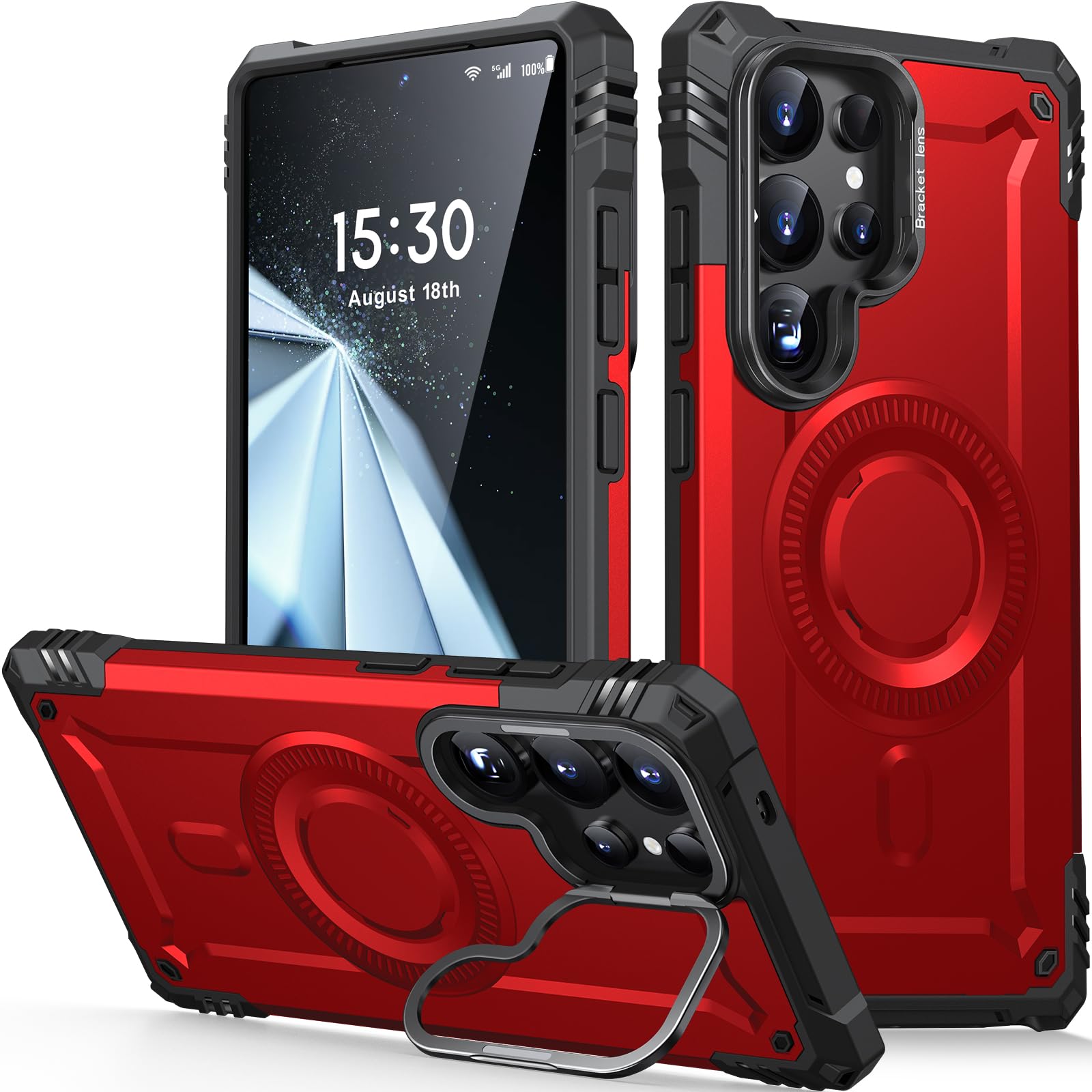 Amazon.com: JAME for Samsung Galaxy S25 Ultra Case with Stand [Built-in ...