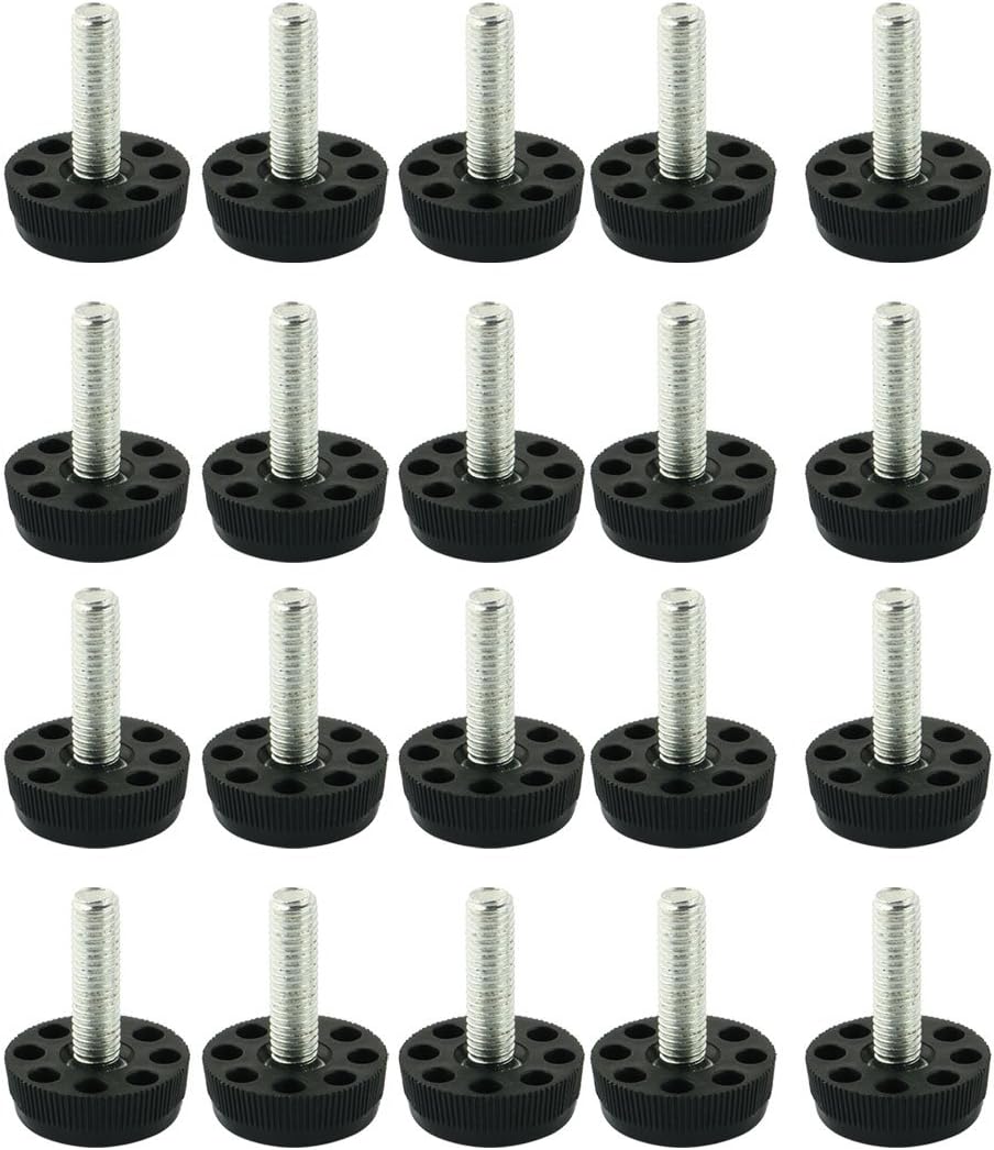 Amazon.com: uxcell Plastic Base Adjustable Leveling Foot 30mm 8mmx28mm ...